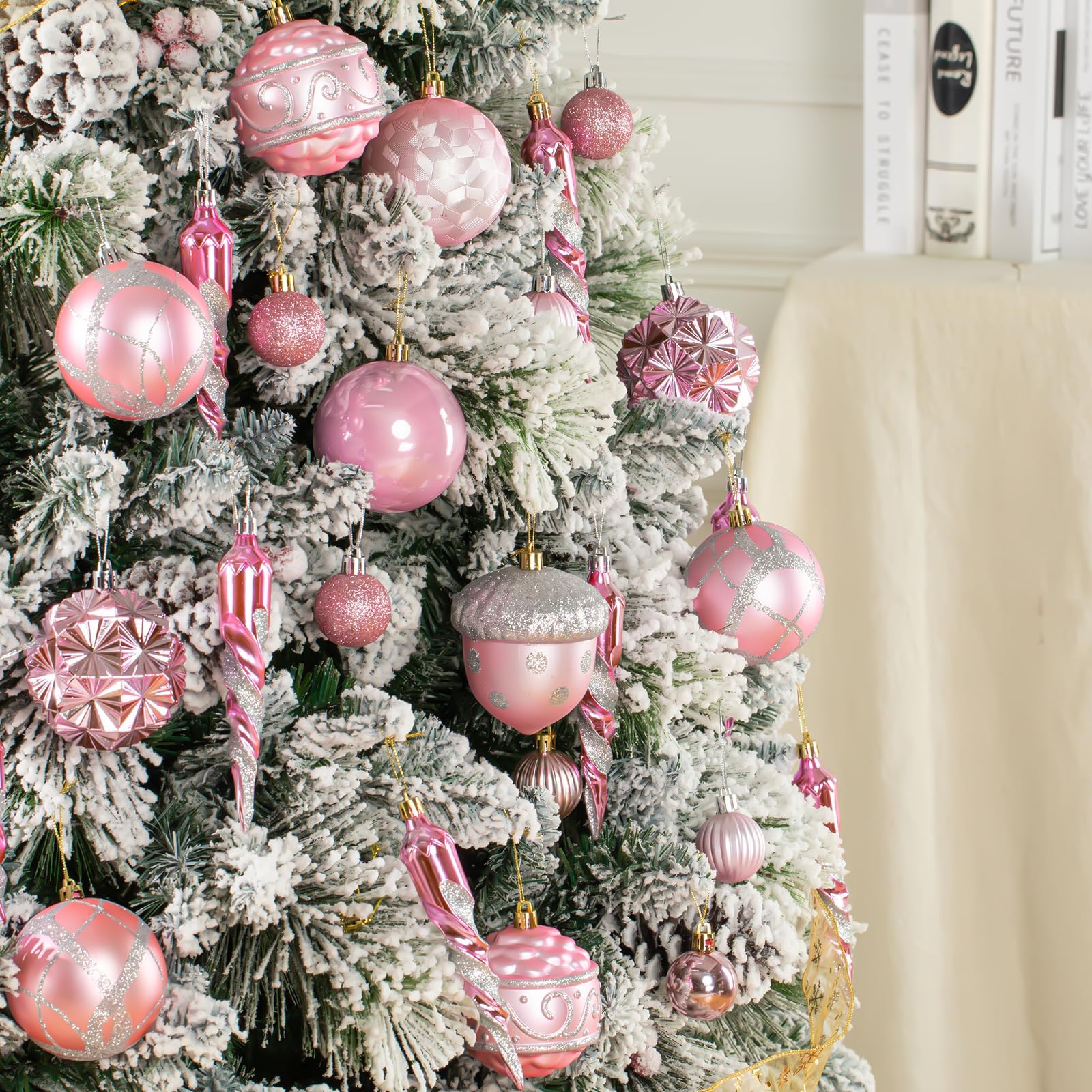 Amazon.com: 100PCS Christmas Tree Balls Ornaments Set with Christmas ...