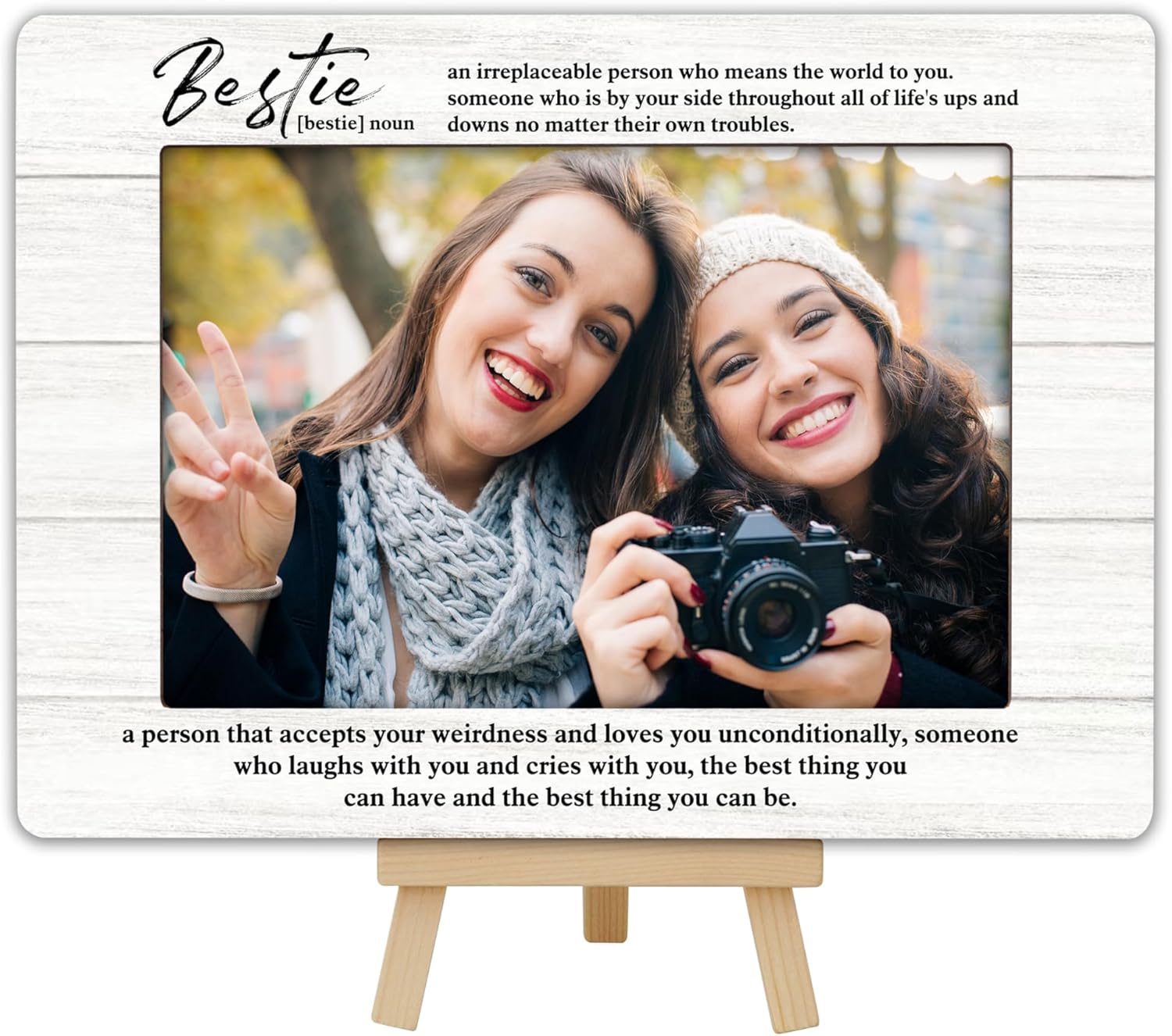 Amazon.com - OXRUN Bestie Definition Picture Frame Gift, BFF Gifts ...