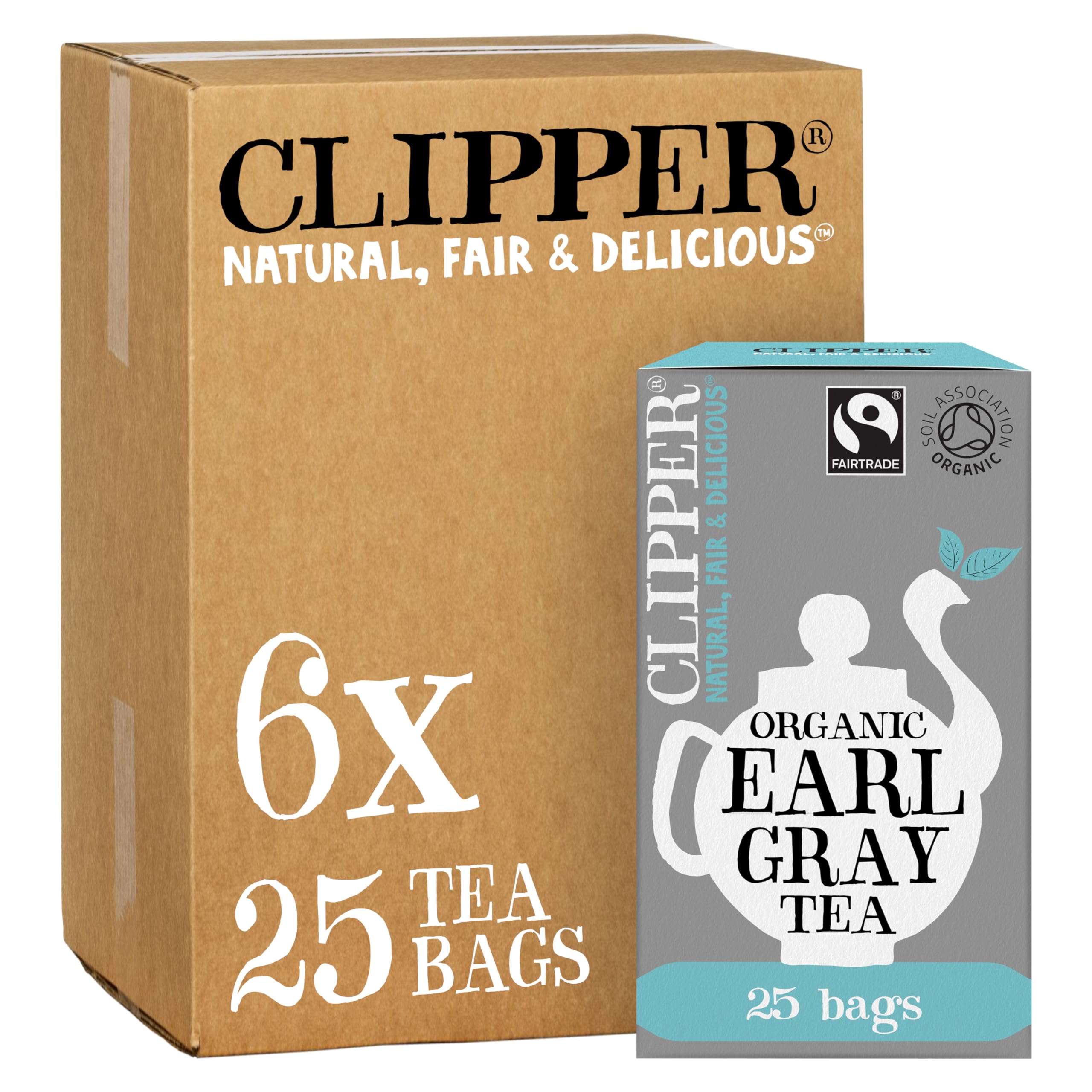 Clipper Organic Earl Grey Tea Bags | Natural, Unbleached, Plant-Based ...