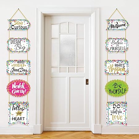 Amazon.com: Confetti Positive Sayings Clingy Thingies Accents : Office ...