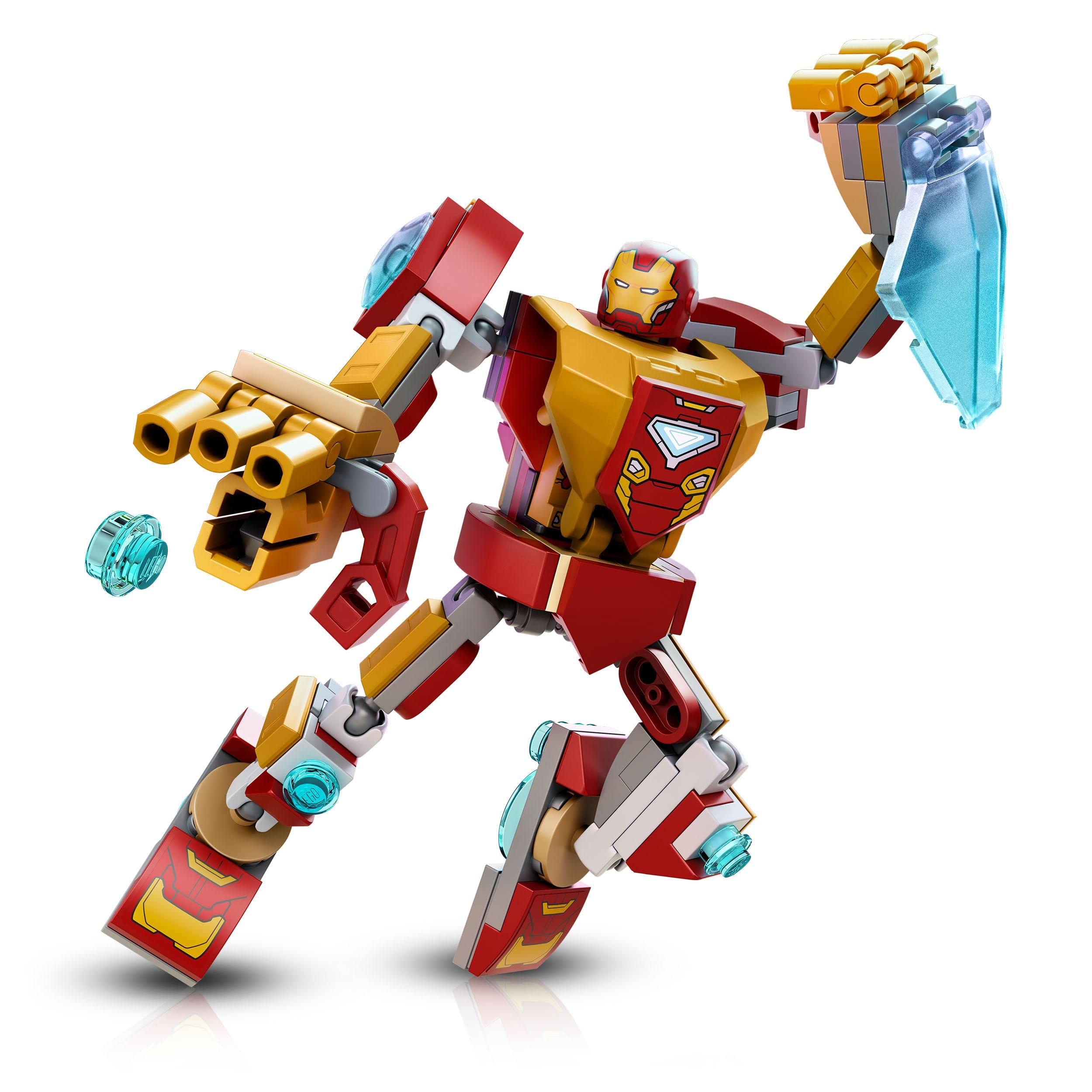 LEGO 76203 Marvel Iron Man Mech Armour Set, Collectable Action Figure ...