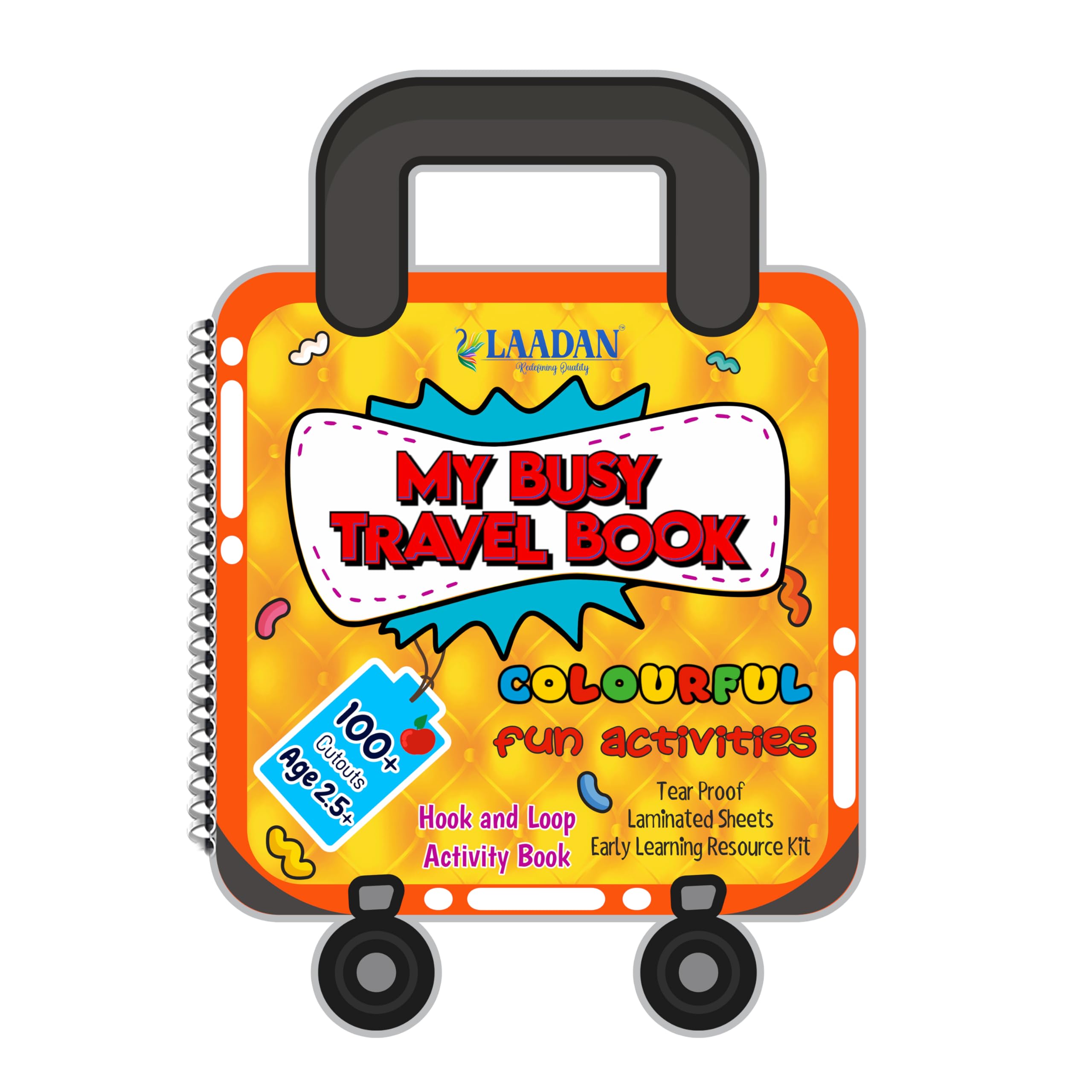 Buy Laadan My Busy Travel Book (2-6yrs),montessori Quiet Book,12 ...