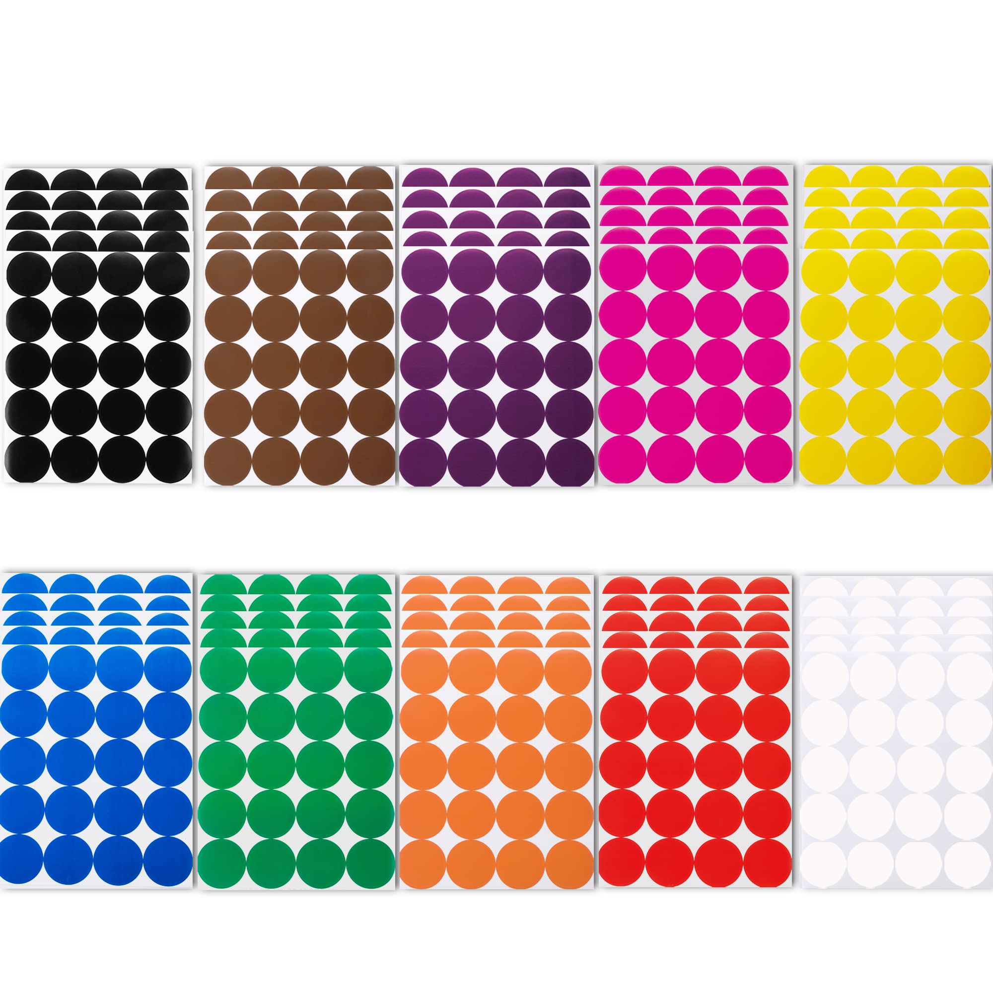 Buy Air Propeller 2 Inch Round Stickers Color Coded Dots Sticker 1000 ...