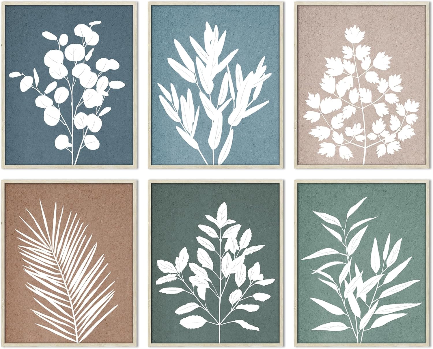 Amazon.com: MEGIESTO Botanical Wall Art Canvas Plant Wall Decor Set of ...