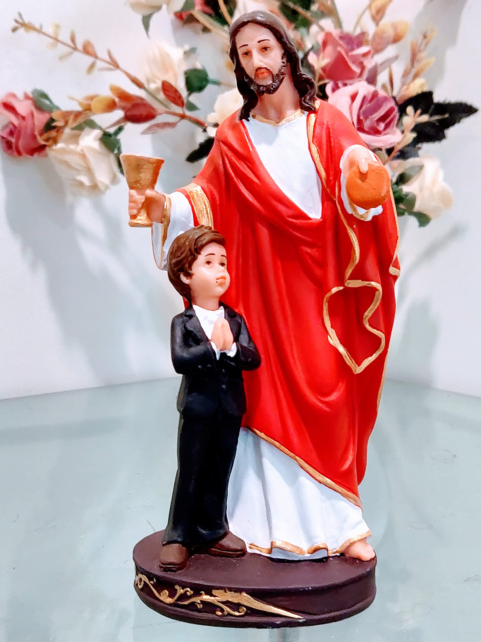 Buy Breeze Handicrafts Imported Resin Statue of Jesus with Holy ...