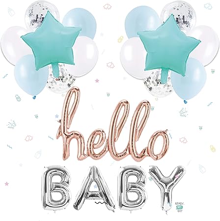 Amazon.com: READYSETGO! hello BABY Balloon Baby Shower Party ...