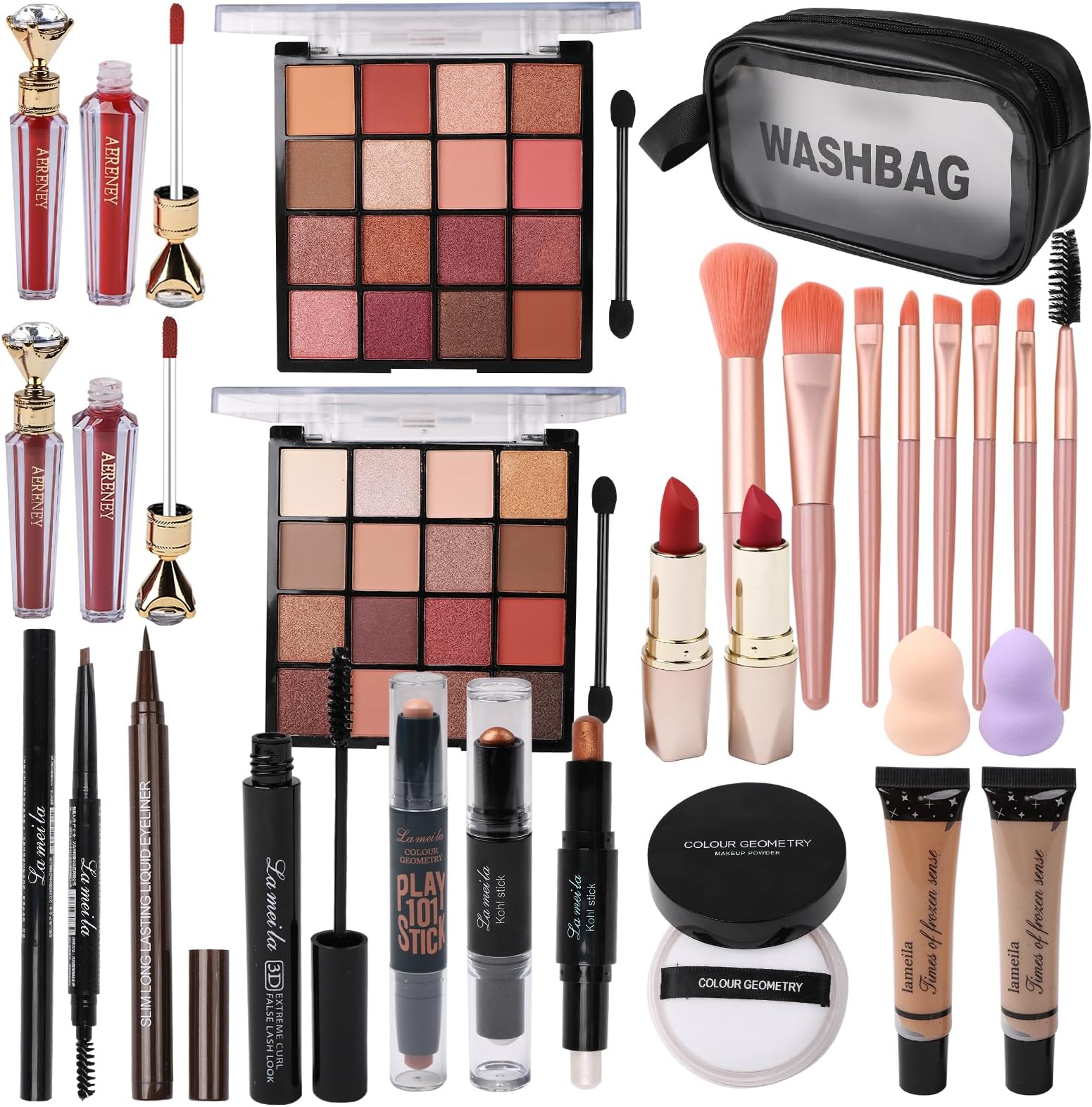 Amazon.com : All in One Makeup Kit For Women Girls Teens 2x16 Colors ...