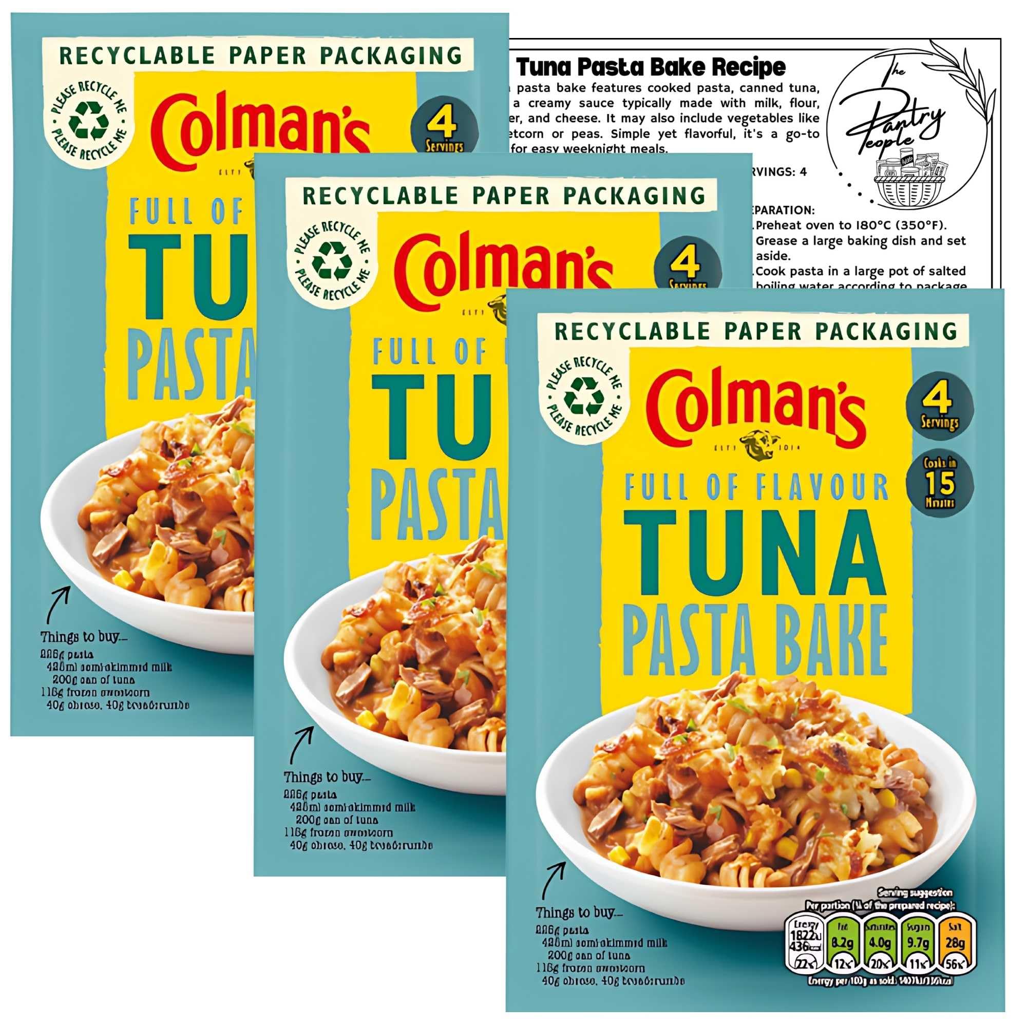 Buy Tuna Pasta Bake Mix Bundle with 3 Packs of Colmans Tuna Pasta Bake ...