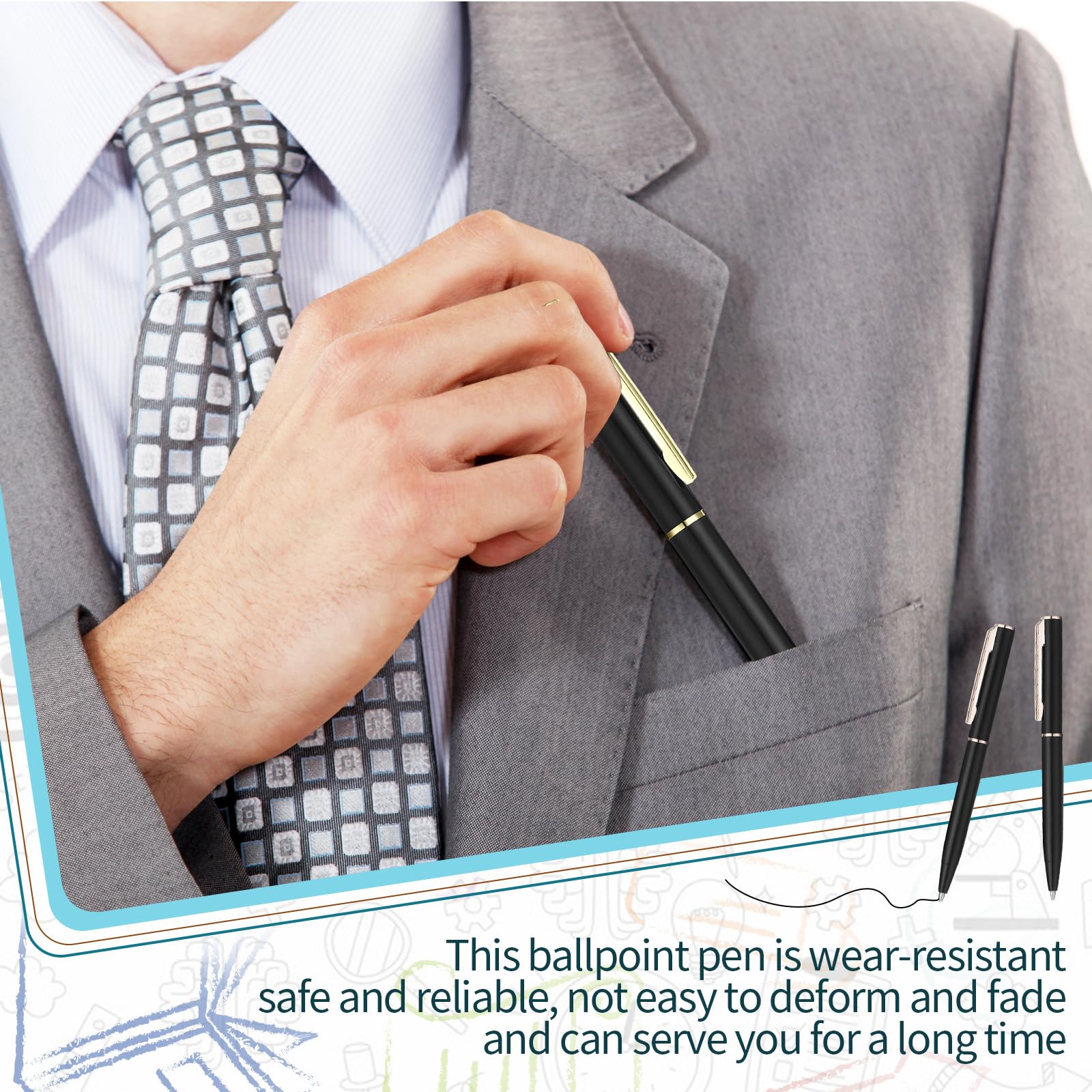 Snapklik.com : Teling 72 Pcs Small Ballpoint Pen Mini Pens Bulk 4 Inch ...