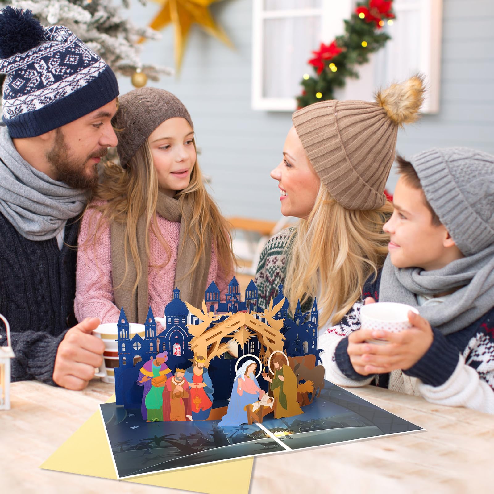Christmas Cards Pop Up Nativity , 3D Holy Night Nativity, Jesus Pop Up ...