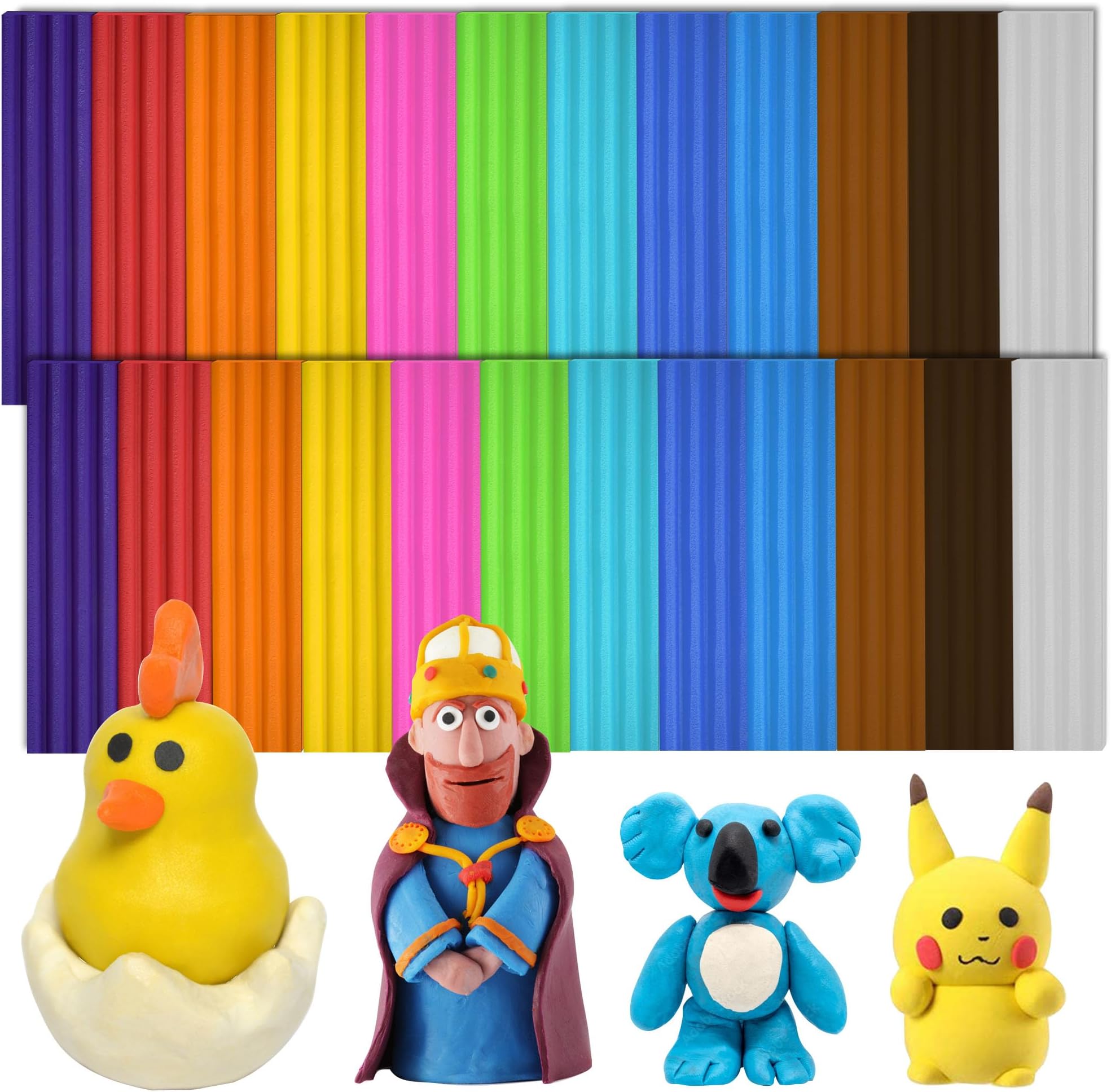 SOL 3pk Modelling Clay 16 Assorted Colours – Soft Clay Kit for Kids ...