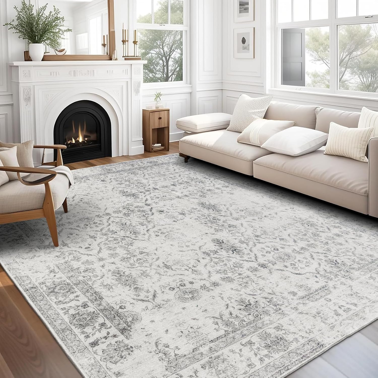 Amazon.com: ReaLife Rugs Machine Washable Area Rug - Living Room ...