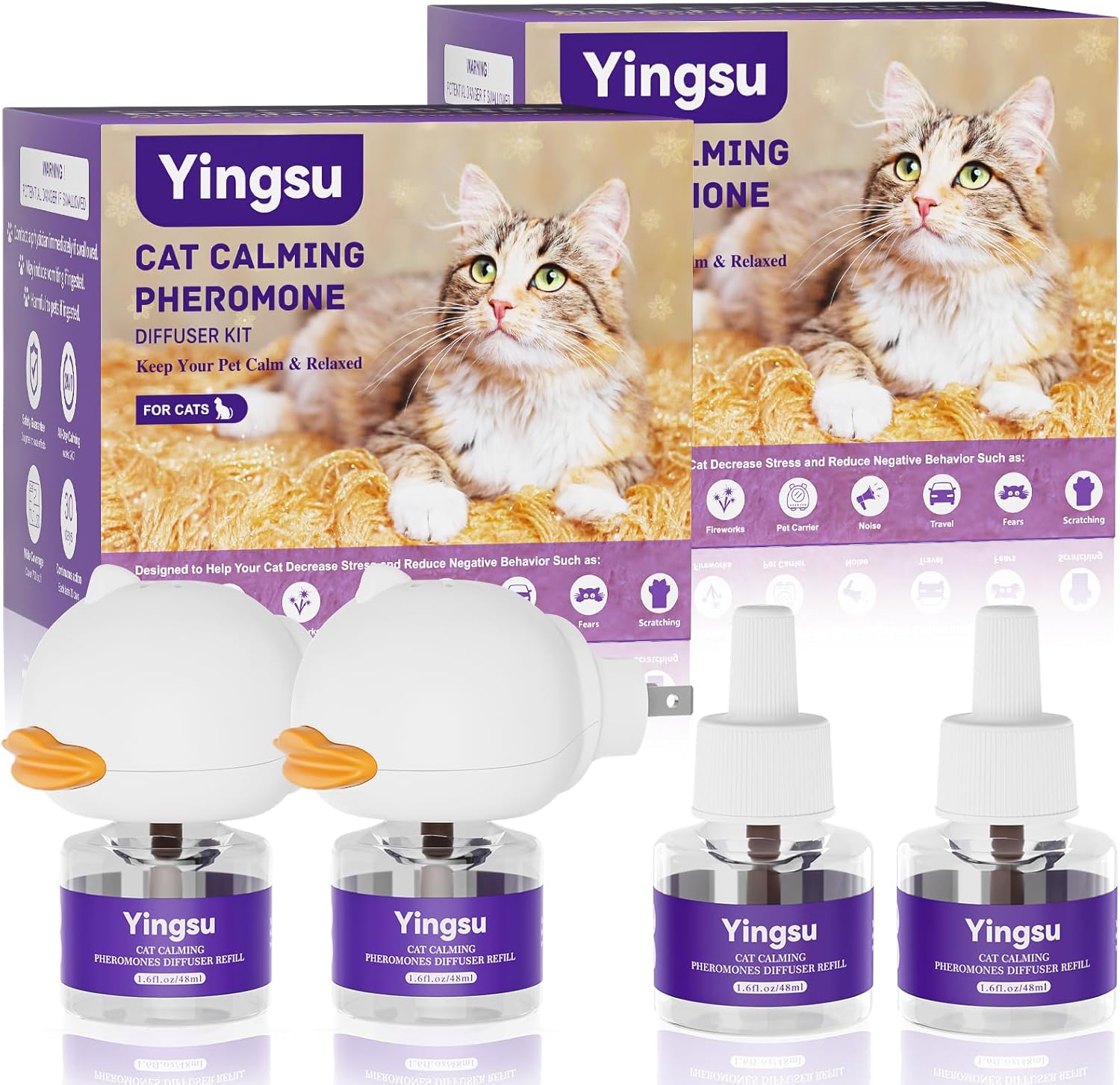 Amazon.com : Yingsu Cat Diffuser for Multicat, Cat Calming Diffuser ...