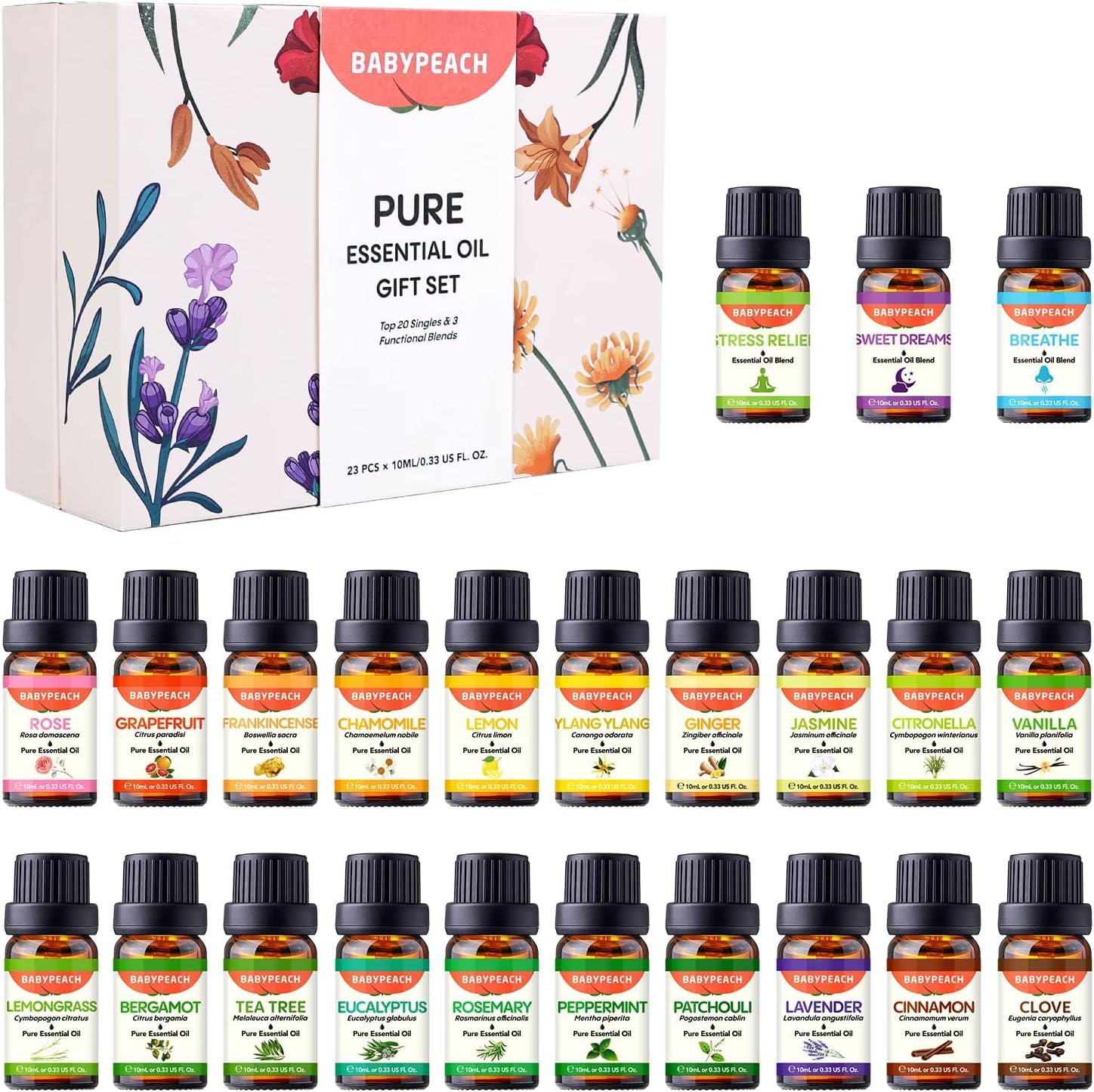 Amazon.com: Essential Oil Set 14-5 ml Therapeutic Grade 100% Pure ...