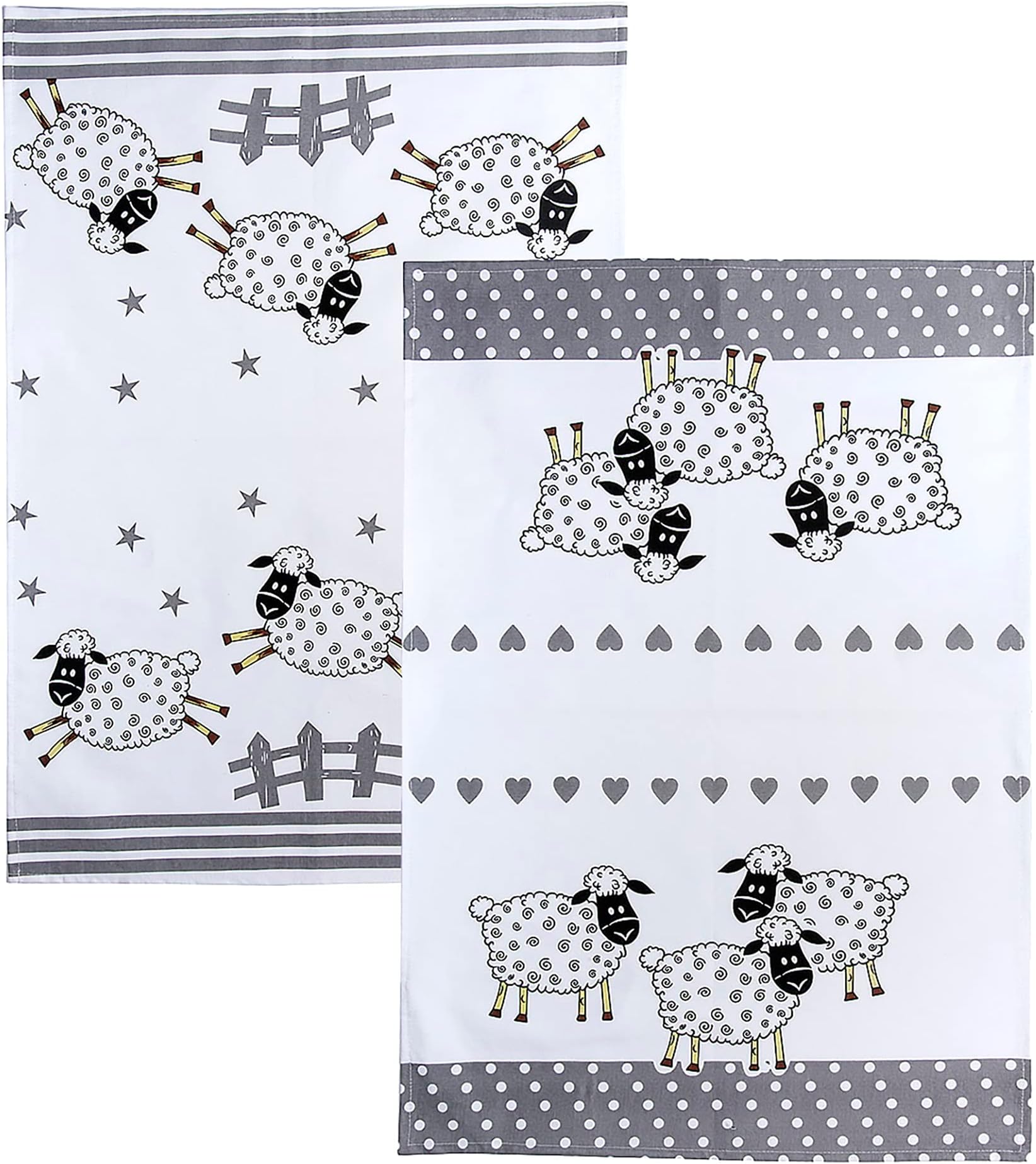 Ulster Weavers Dotty Sheep Tea Towel - 100% Cotton - With Cute Animal ...