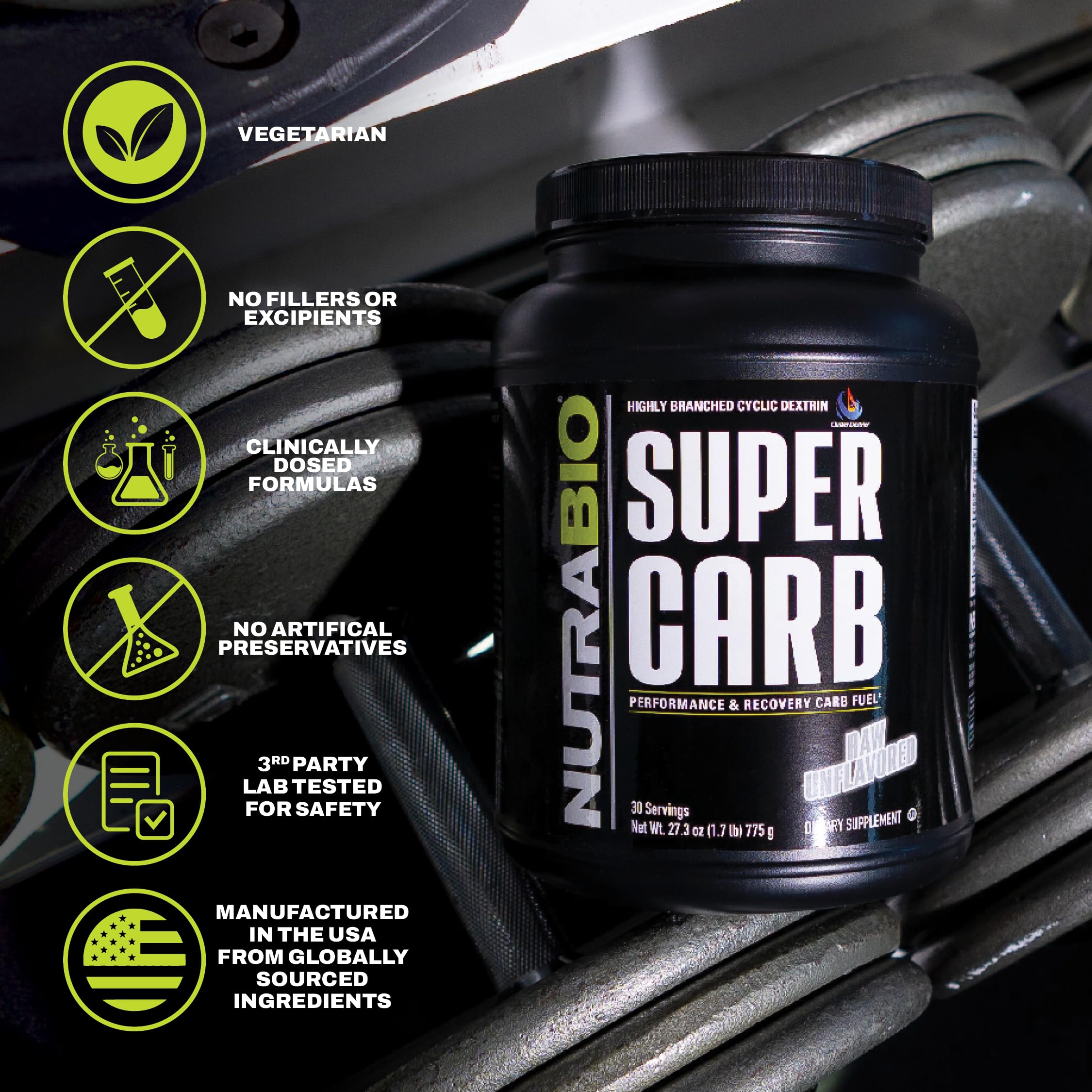 Snapklik.com : NutraBio Super Carb, Carbohydrate Powder