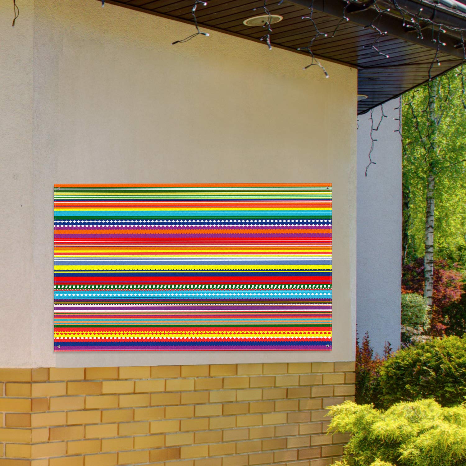 Buy Color Fiesta Theme Party Decoration Supplies Extra Large Stripes ...