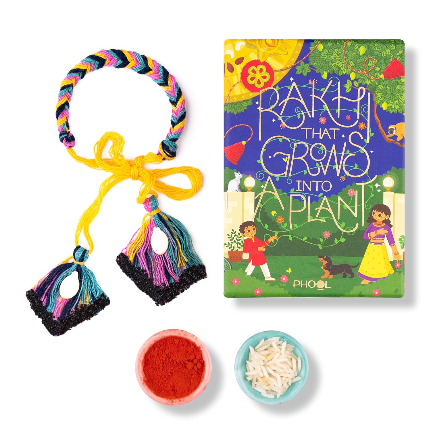 PHOOL LUXURY INCENSE Mens Basant Plantable Rakhi For Brother I Pure ...