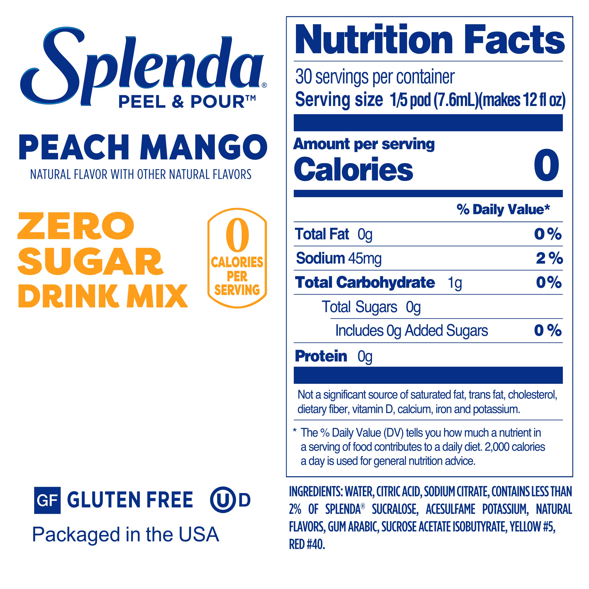 Snapklik.com : Splenda Peel And Pour Zero Calorie Drink Mix, Naturally ...