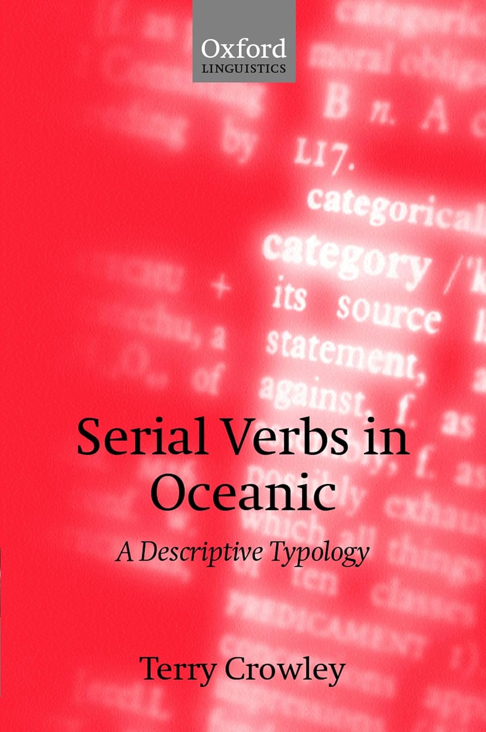 Amazon.com: Serial Verbs in Oceanic: A Descriptive Typology ...