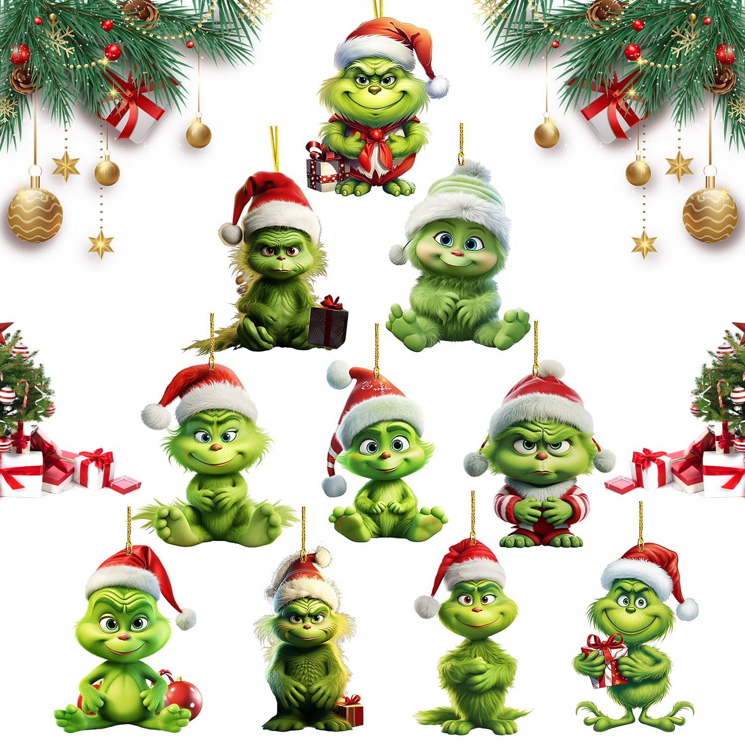 Clip Art Del árbol De Navidad Del Grinch