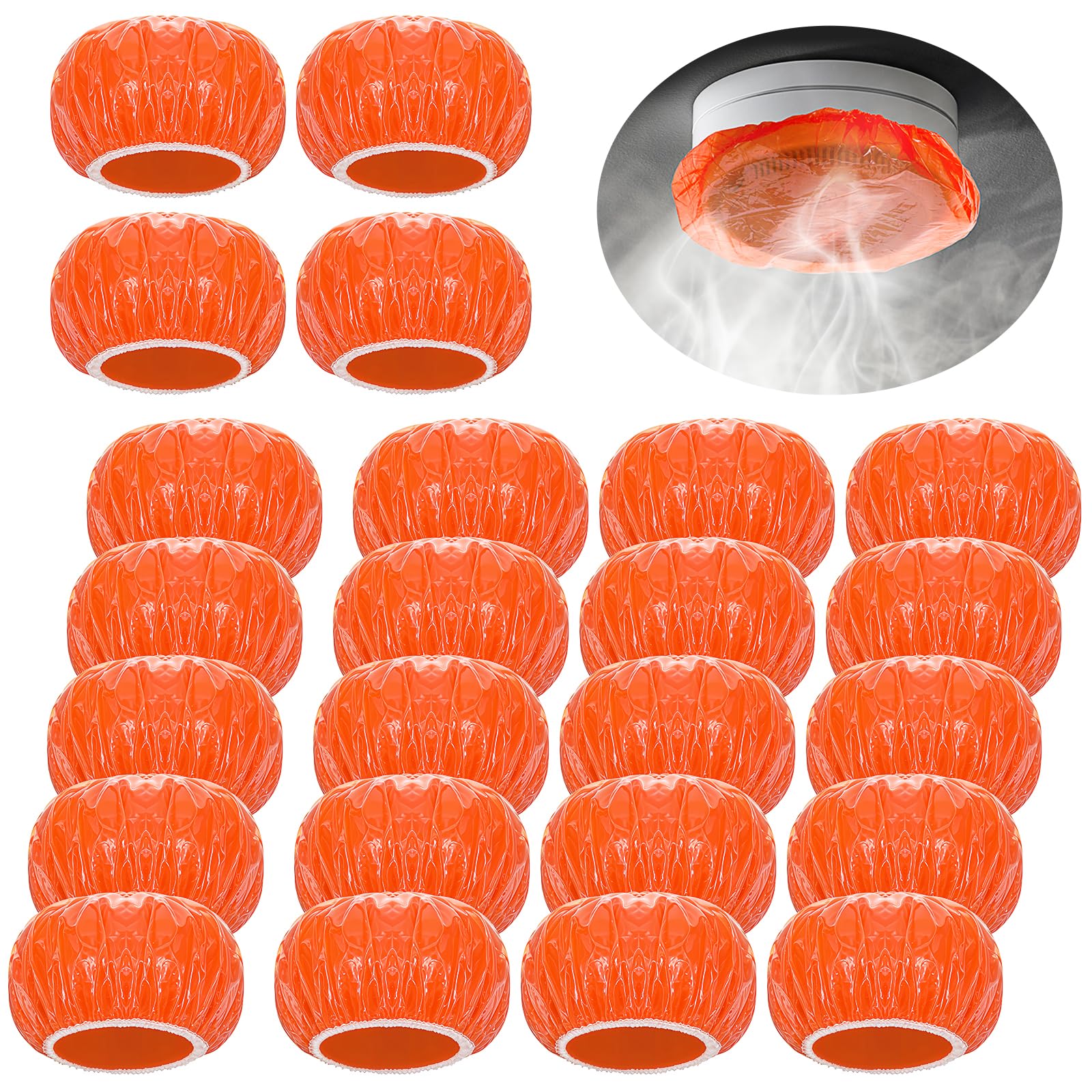 24Pcs Smoke Detector Covers, Elastic Fire Alarm Cover Smoke Detector ...