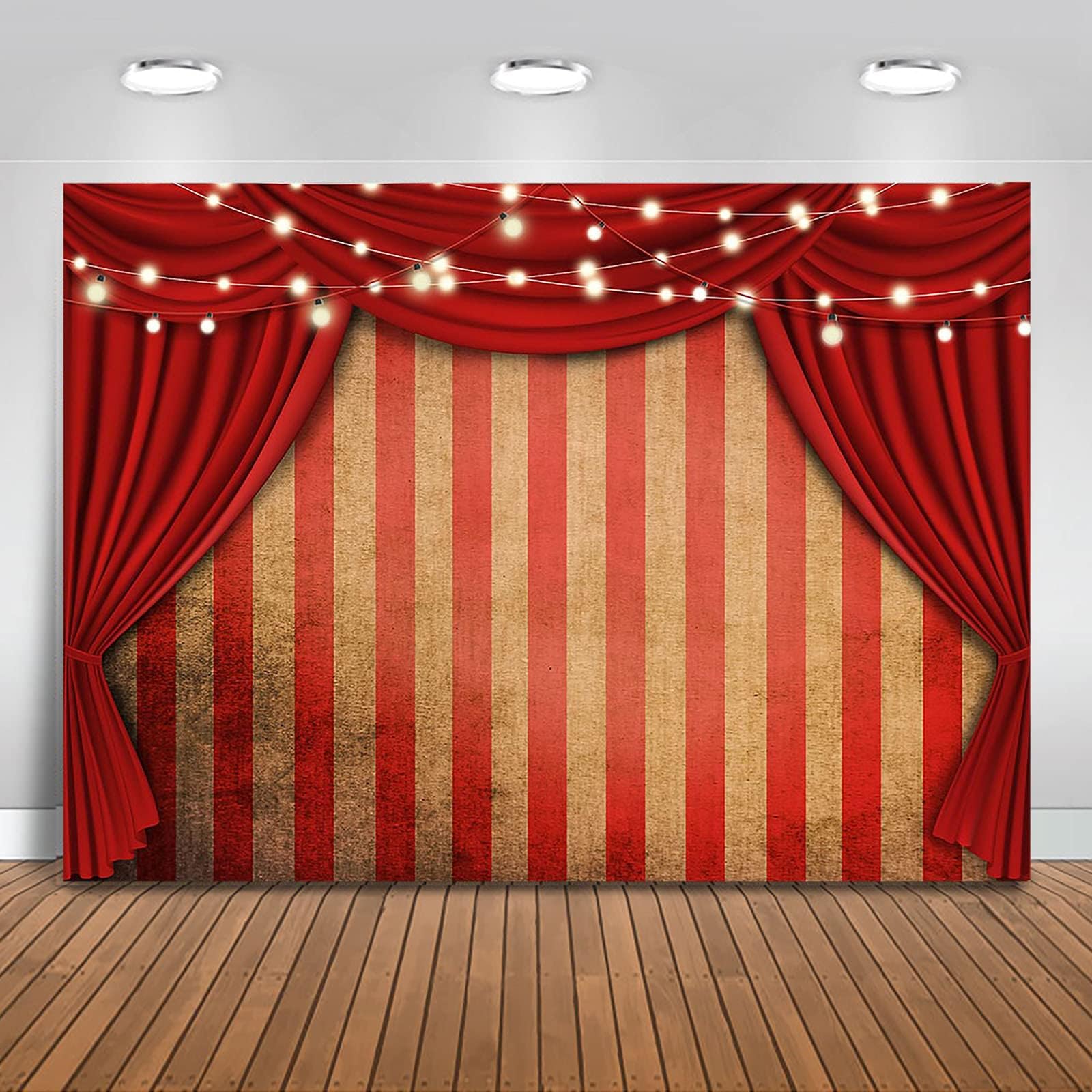 Amazon.com : Mocsicka Halloween Circus Backdrop 7x5ft Creepy Circus ...