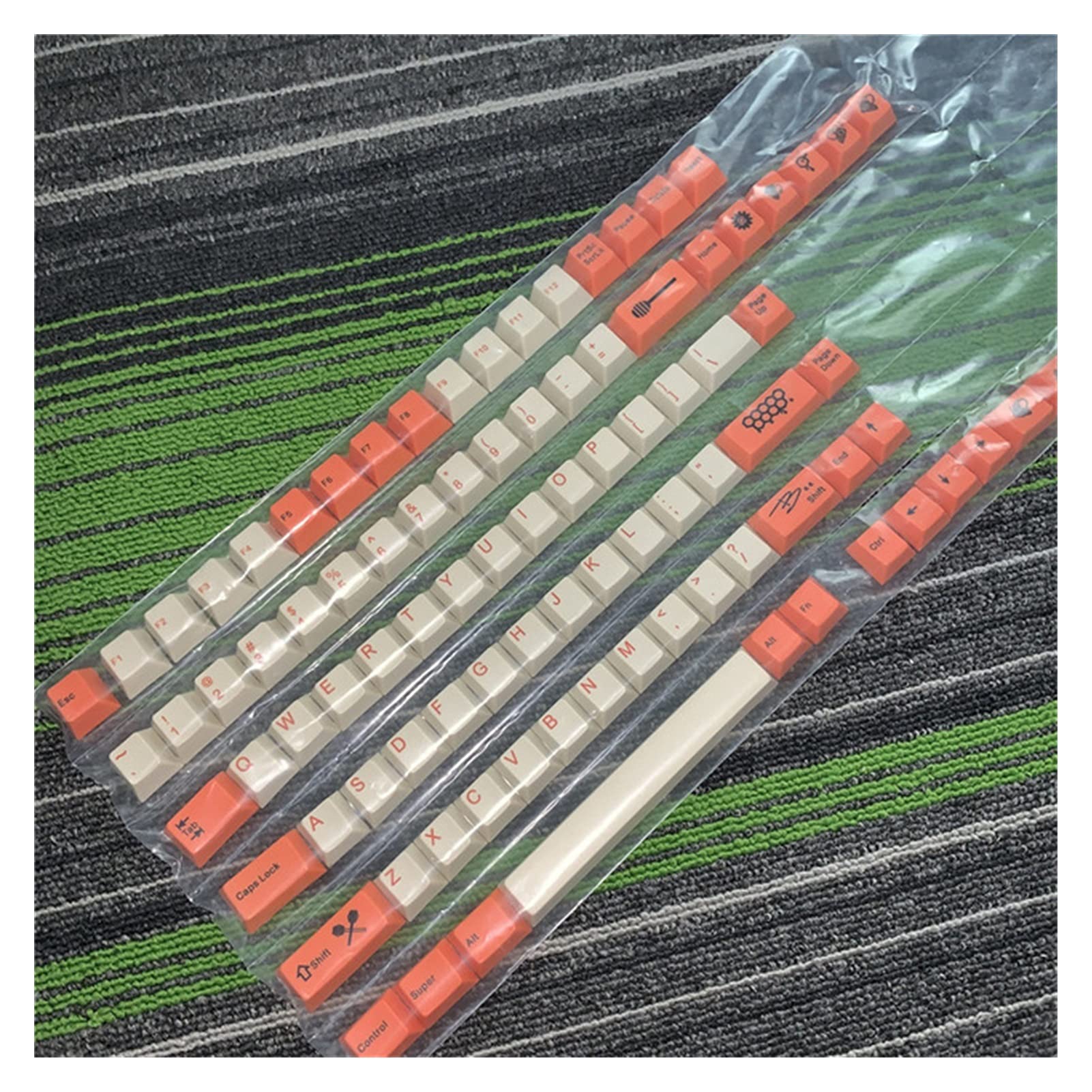 Buy Keycap Set 84 Keys Bee/Carbon PBT Dye Sublimation Key Caps Cherry ...