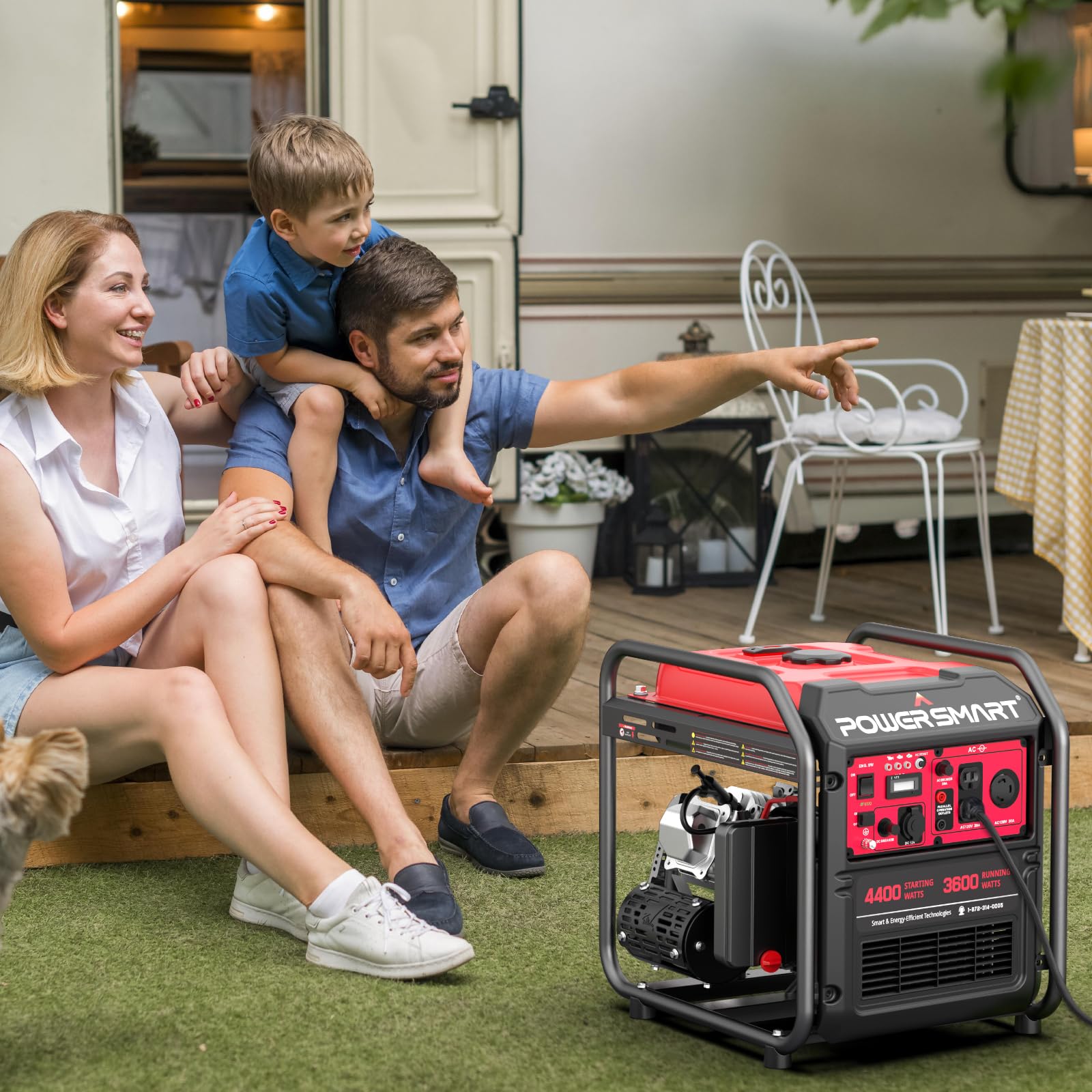 Snapklik.com : PowerSmart 4400W Open Frame Inverter Generator