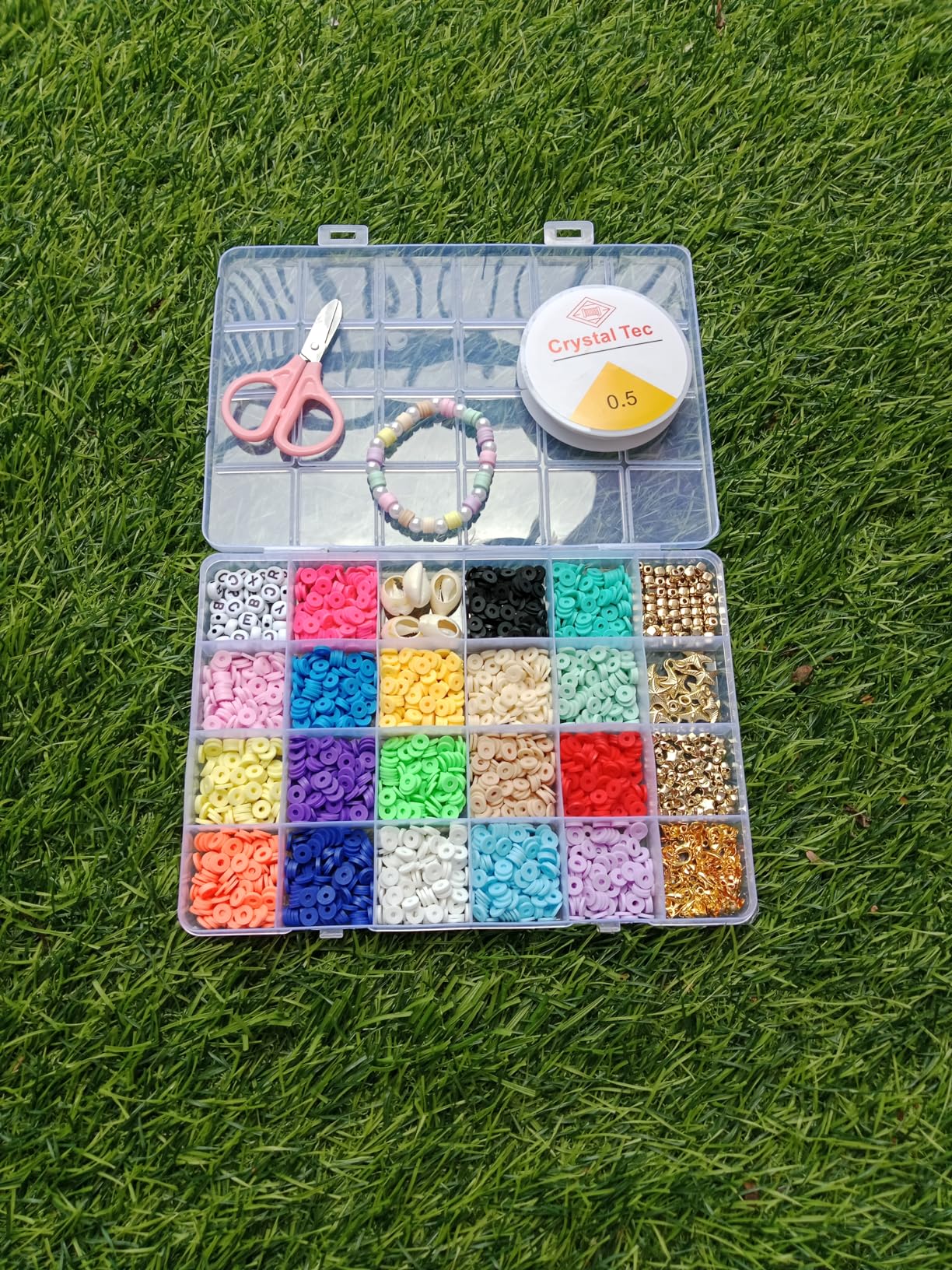 THECLOUDMALL® DIY Beads for Kids Crafts Children's Jewelry Making Kit ...