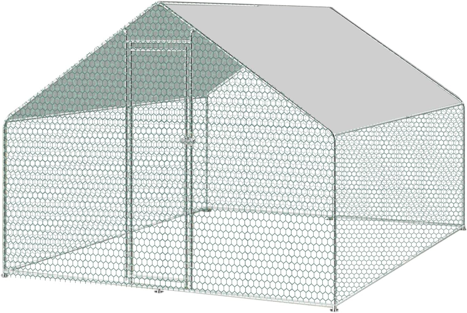 Amazon.com: Chicken Coop, Walk-in Chicken Run 6/10 Chickens Poultry ...