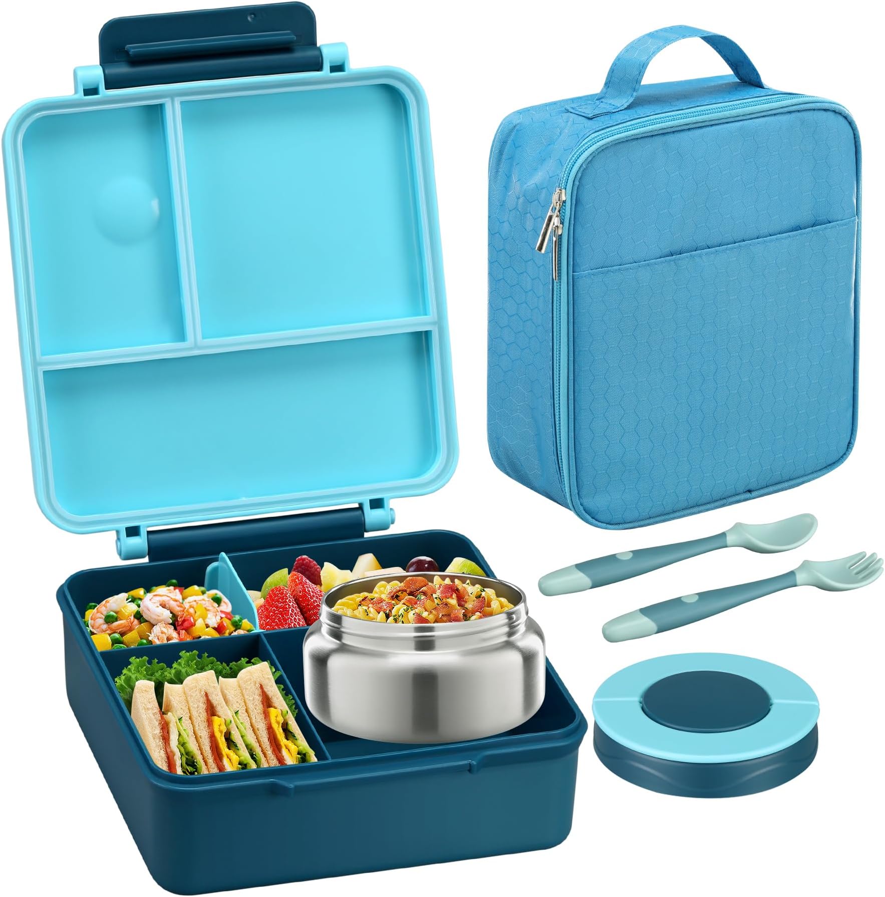Amazon.com: JXXM Bento Lunch Box for Kids With 8oz Soup thermo,Leak ...