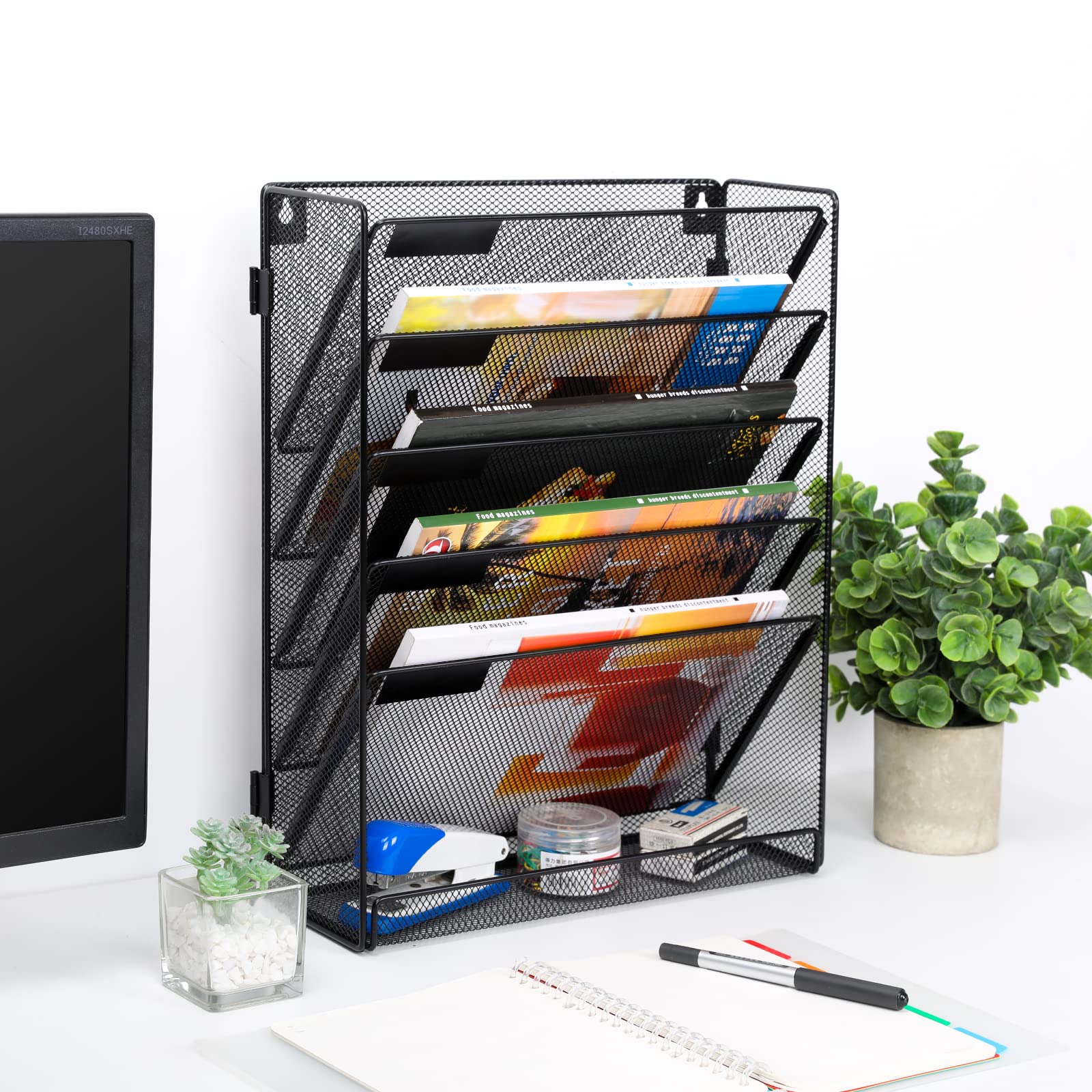 Snapklik.com : EasyPAG Mesh Office Organizer, 5 Tier Wall File ...