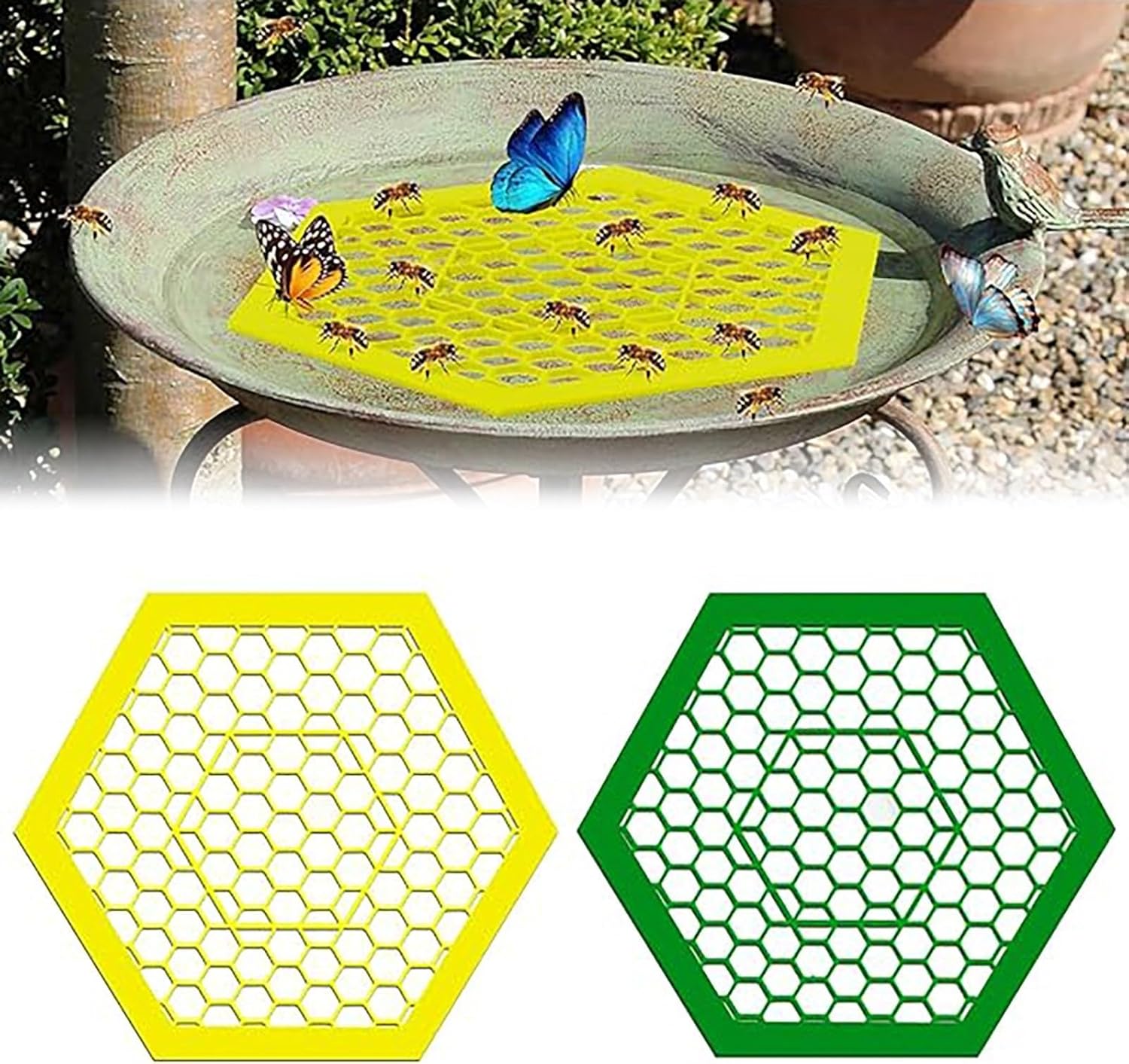 Amazon.com: 2 Pack Floating Bee Island Use for Bee Cups for Garden ...