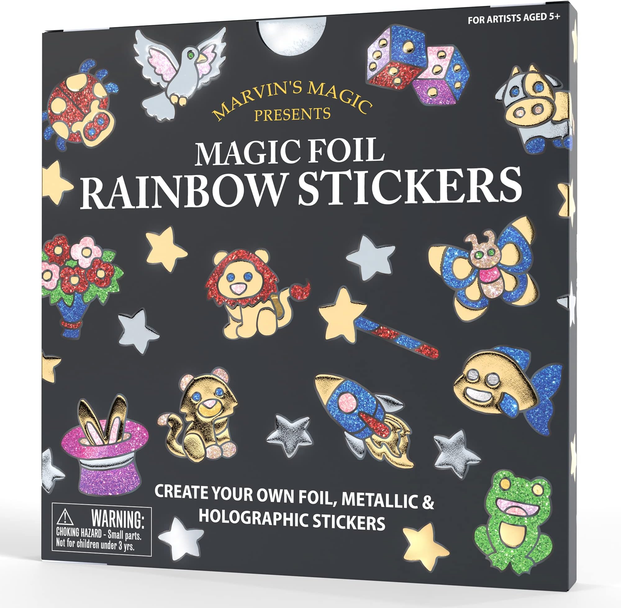Amazon.com: Marvin's Magic - Magic Foil Rainbow Stickers - Foil ...