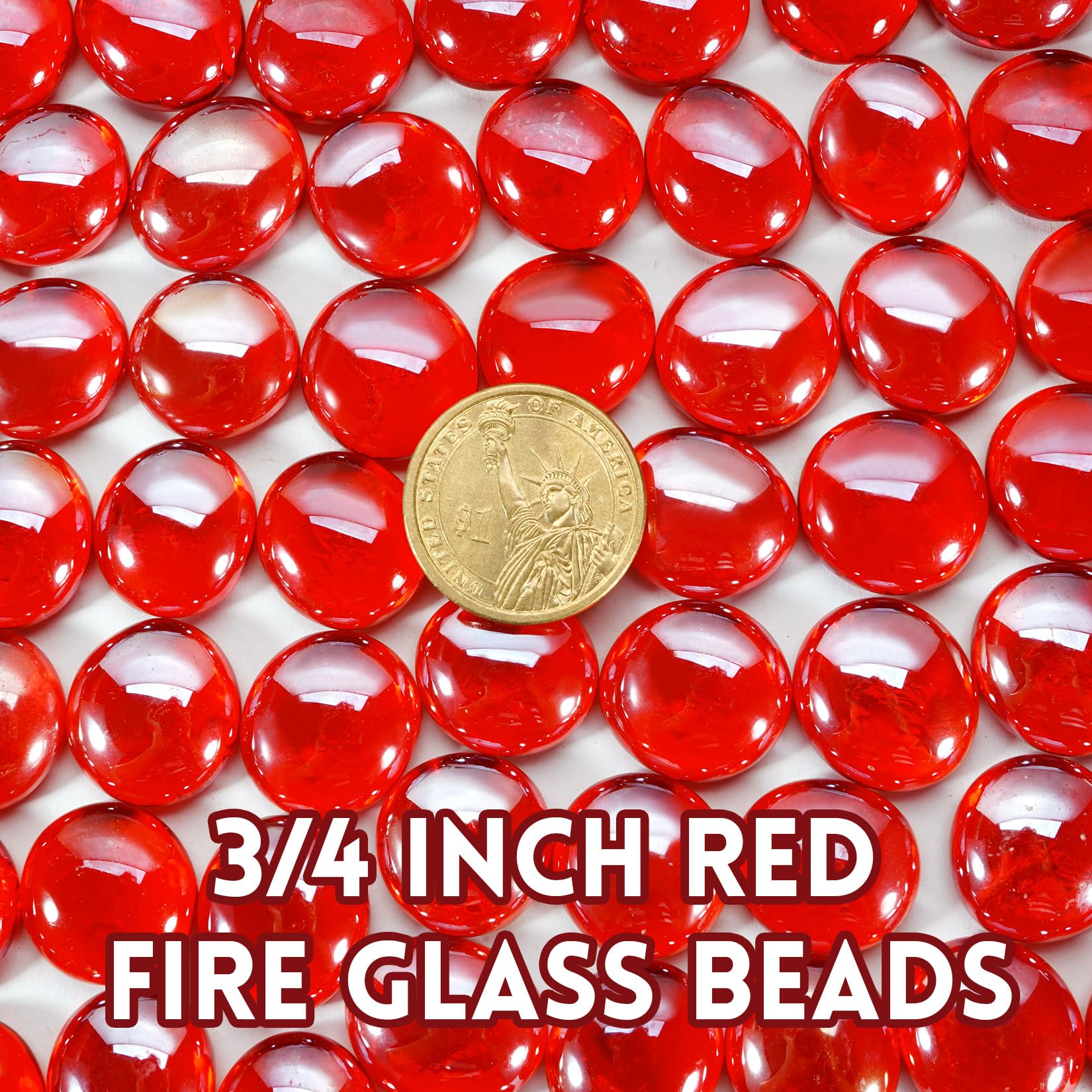 Snapklik.com : GasSaf Red Fire Glass Beads For Outdoor Fire Pit ...