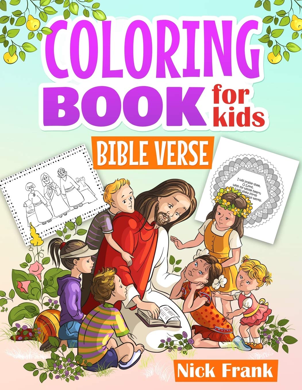 Bible Verse Coloring Books for Kids: Inspiring Verses with Animals and ...