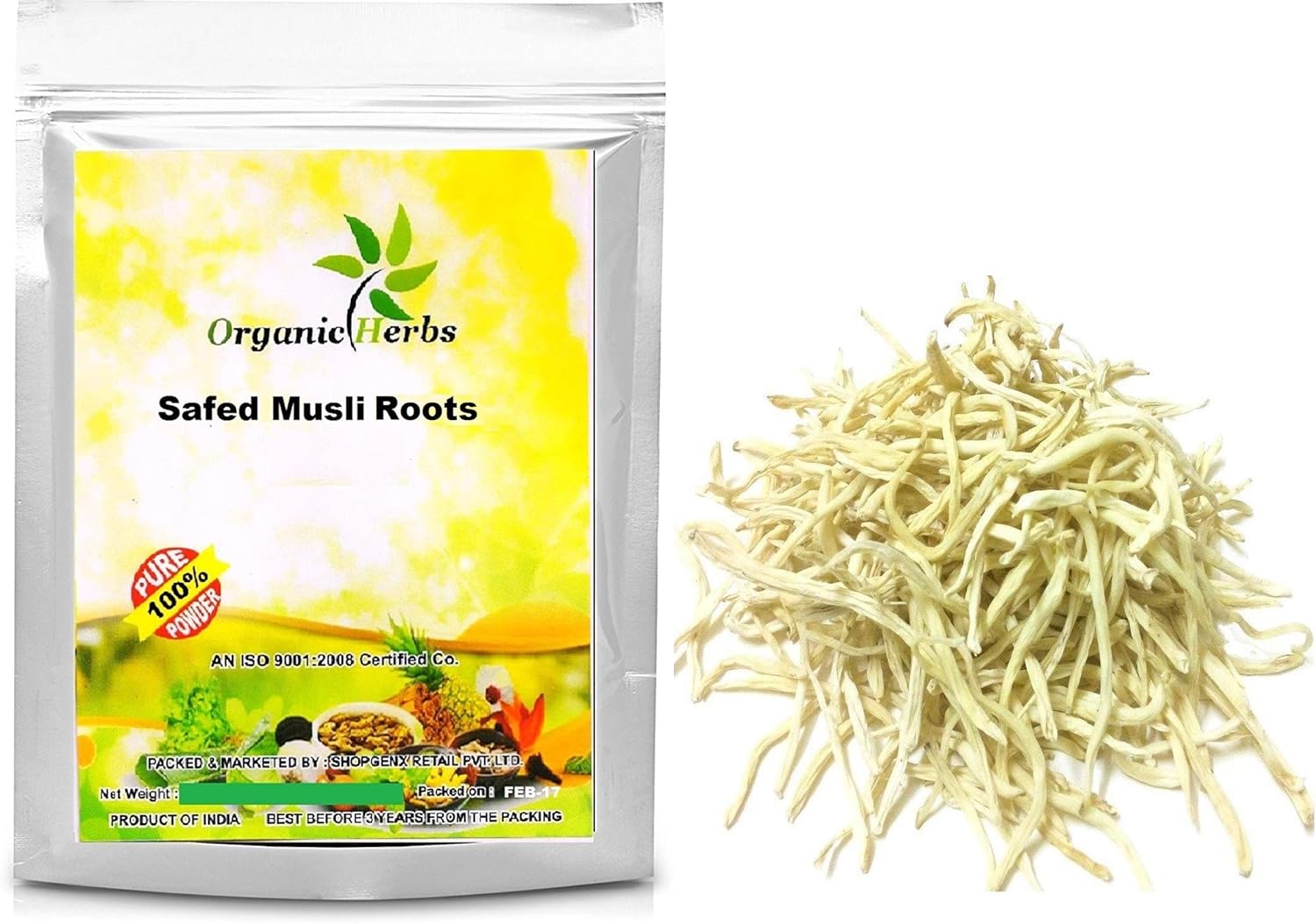 Organic Safed Musli/White MUSLI Root Chlorophytum borivilianum ...