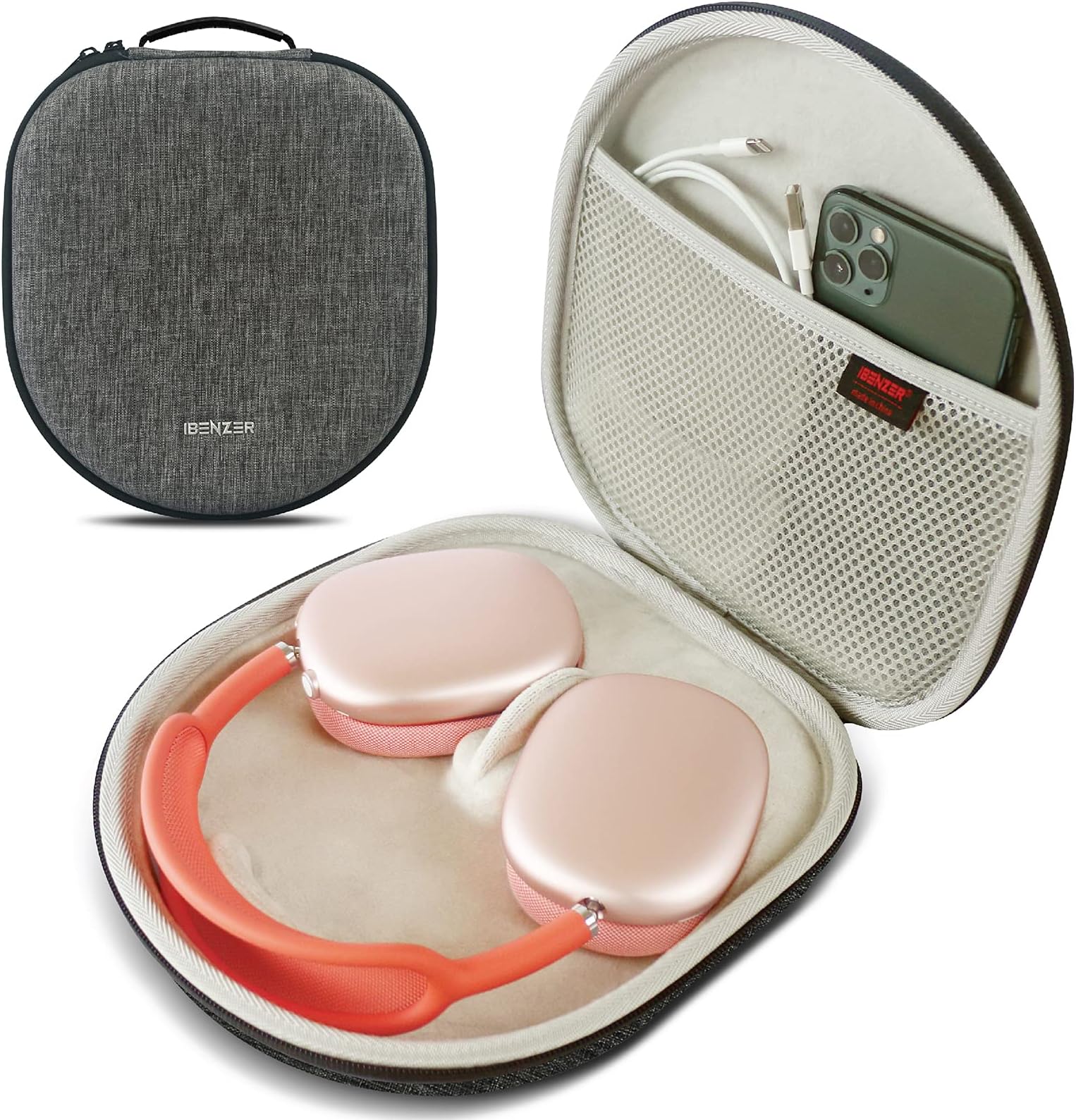 Amazon.com: BOVKE Hard Carrying Case with Sleep Mode for Apple AirPods ...