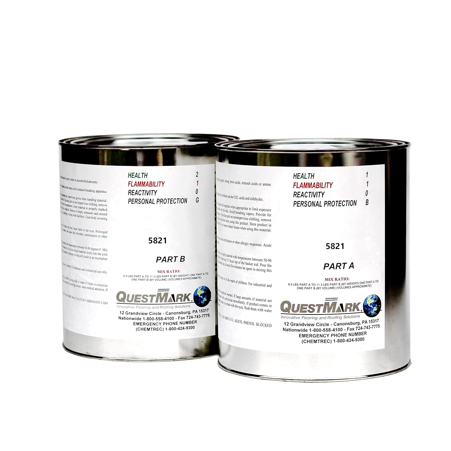 QuestMark 5821 Fast Setting Concrete Crack Filler - Two Component 100% ...