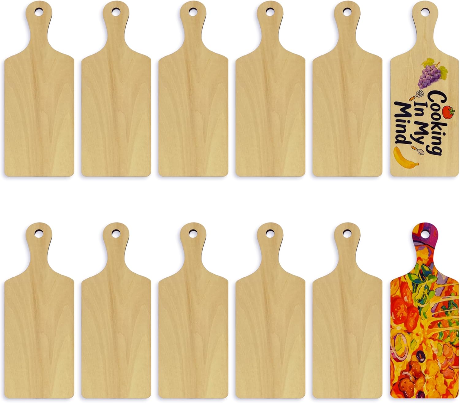 Amazon.com: Epsubli 12 Pack Plywood Sublimation Mini Cutting Board ...