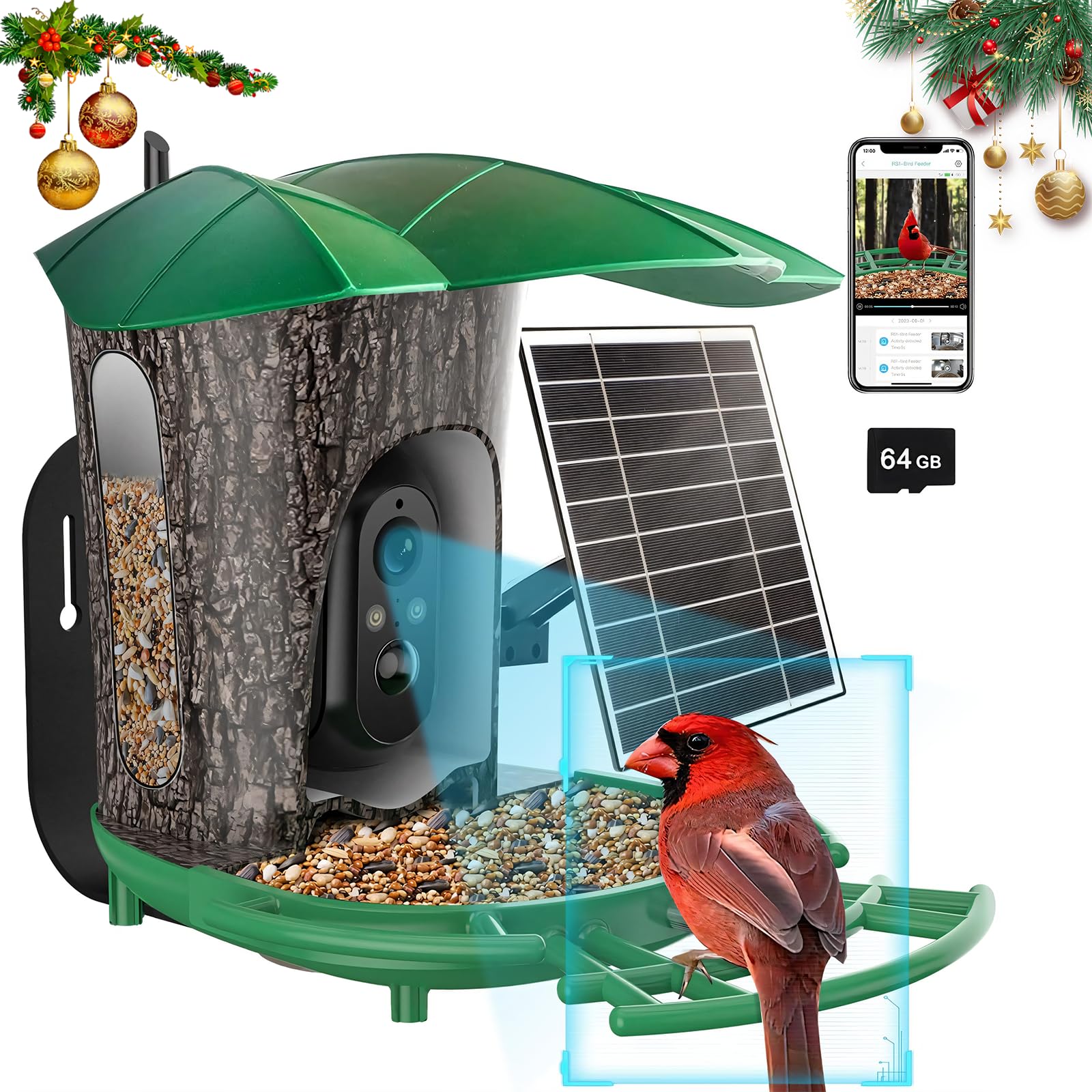 Solar Powered Bird Feeders