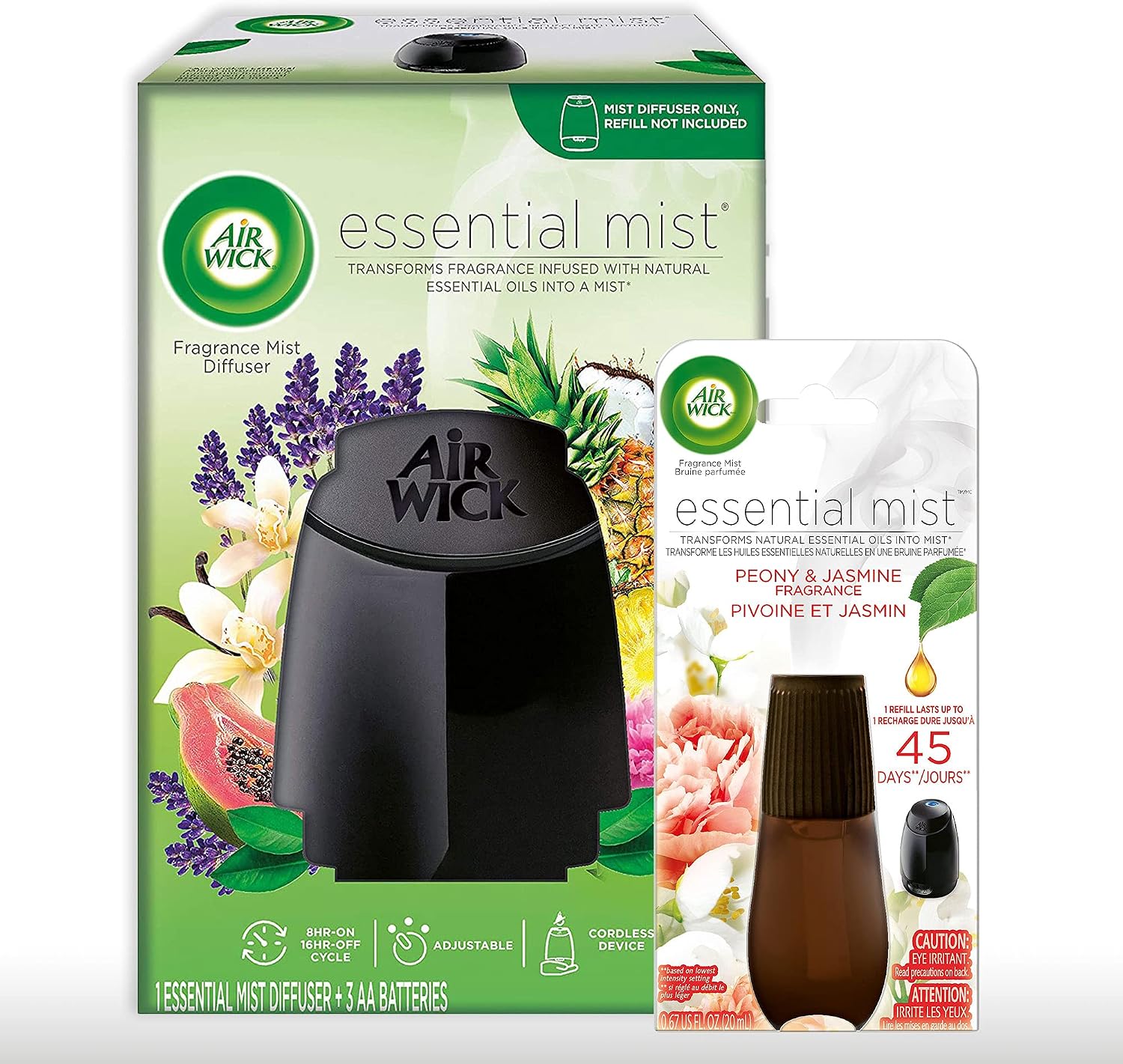 Amazon.com: Essential Mist Gadget + Refill Peony & Jasmine : Health ...