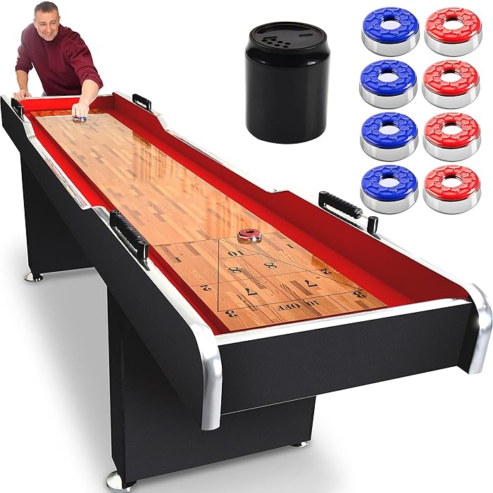 Buy Shuffleboard Table, 9ft Poly Coated Surface, with Accessories ...