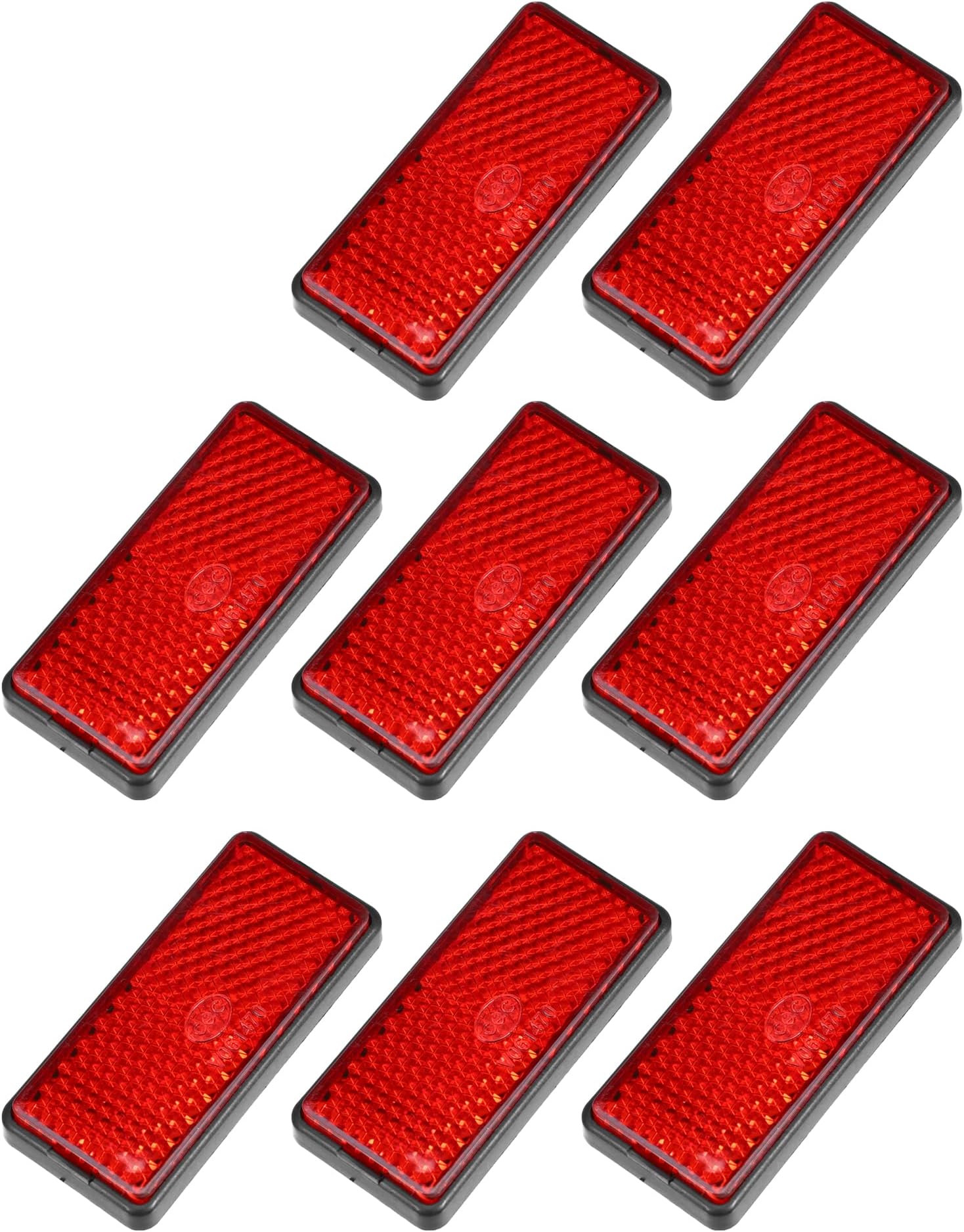 Amazon.com: X AUTOHAUX 8 Pcs Rectangular Stick-on Safety Spoke ...