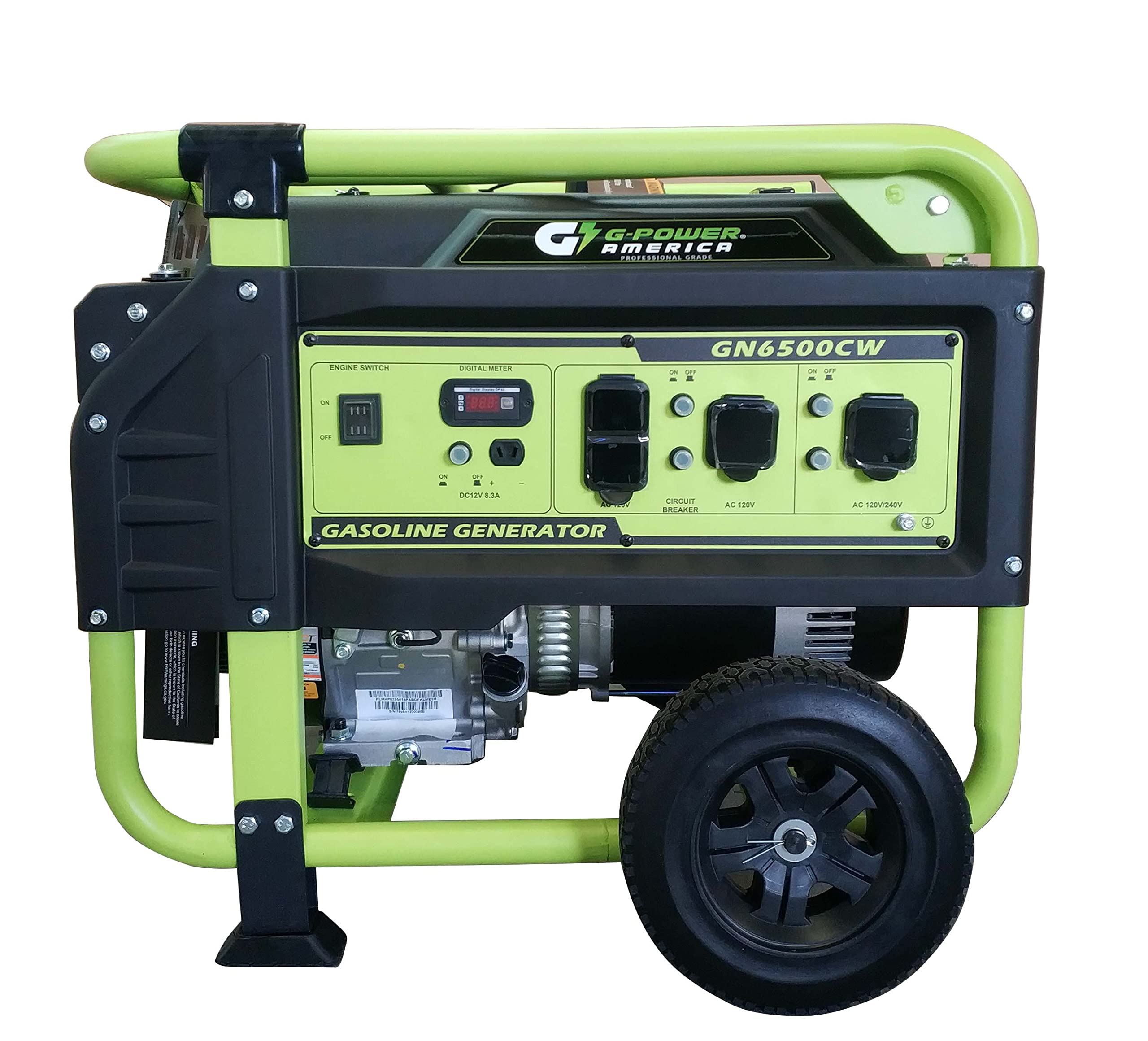 Amazon.com : Green-Power America 6500 Watt Gasoline Powered Portable ...