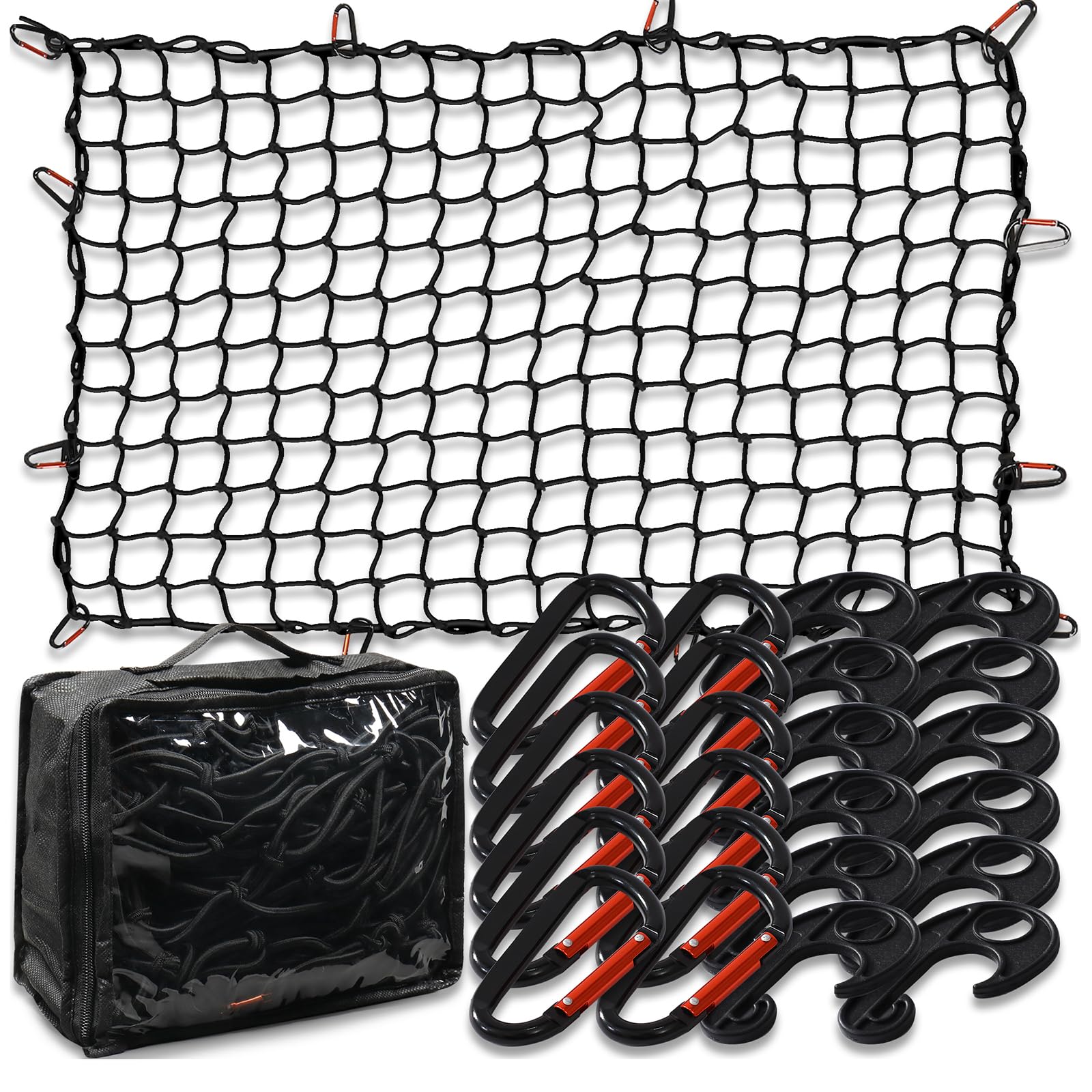 Snapklik.com : TKKEUEP 4 X 6 Cargo Net For Pickup Truck Bed,Trailer,Car ...