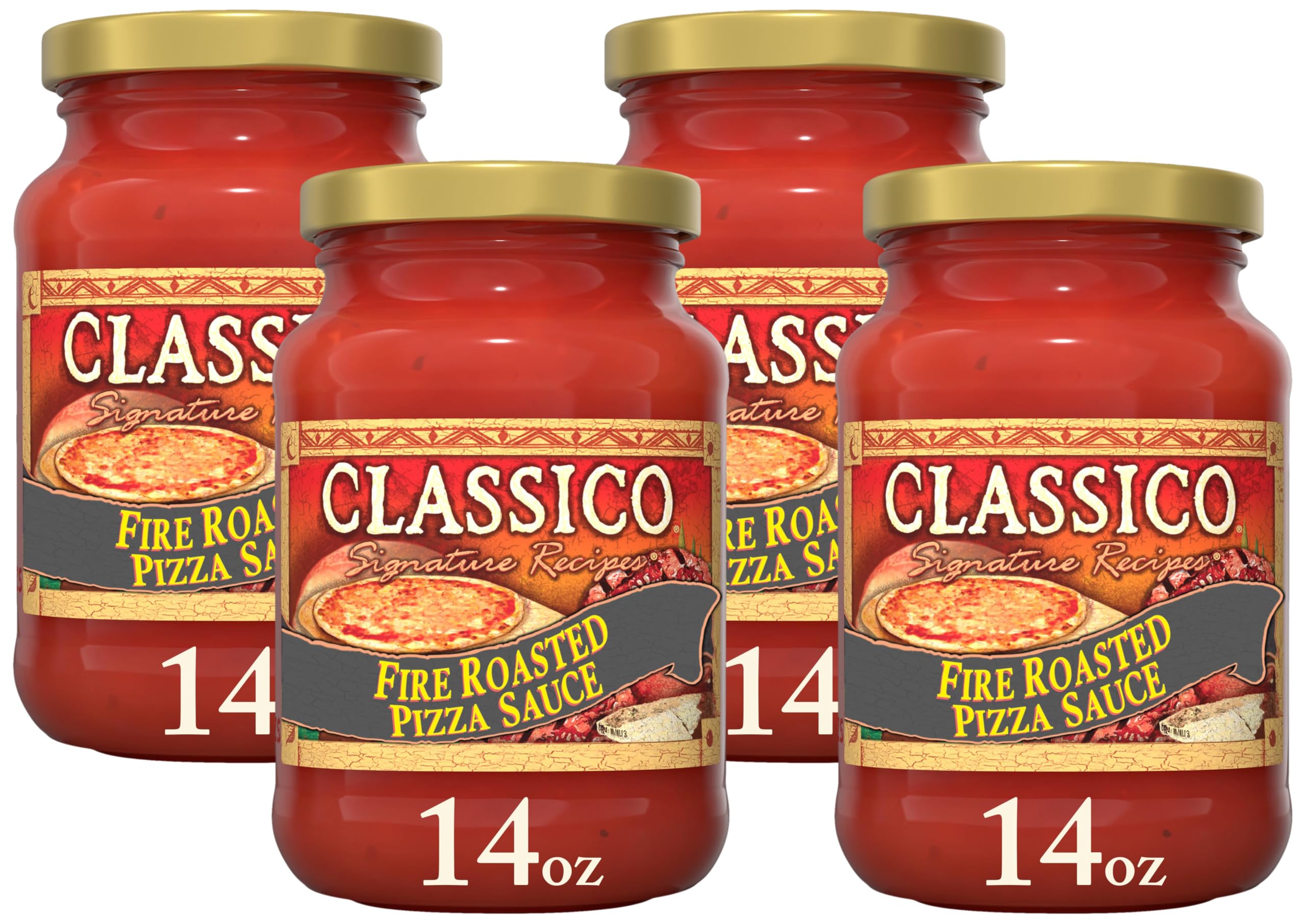 Amazon.com: Classico Signature Recipes Fire Roasted Pizza Sauce 14 oz ...