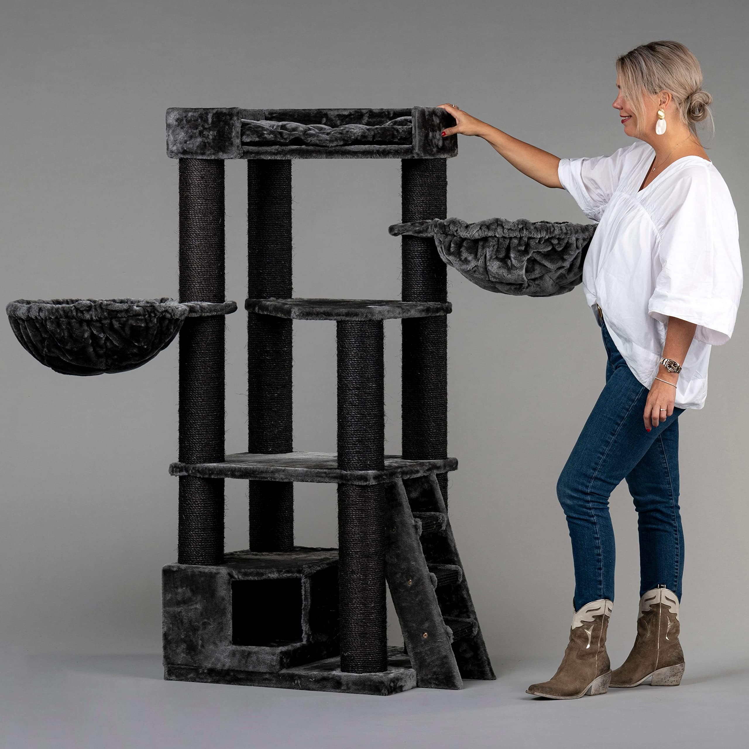 RHRQuality Cat tree for large cats Corner Coon XXL extra big breed ...