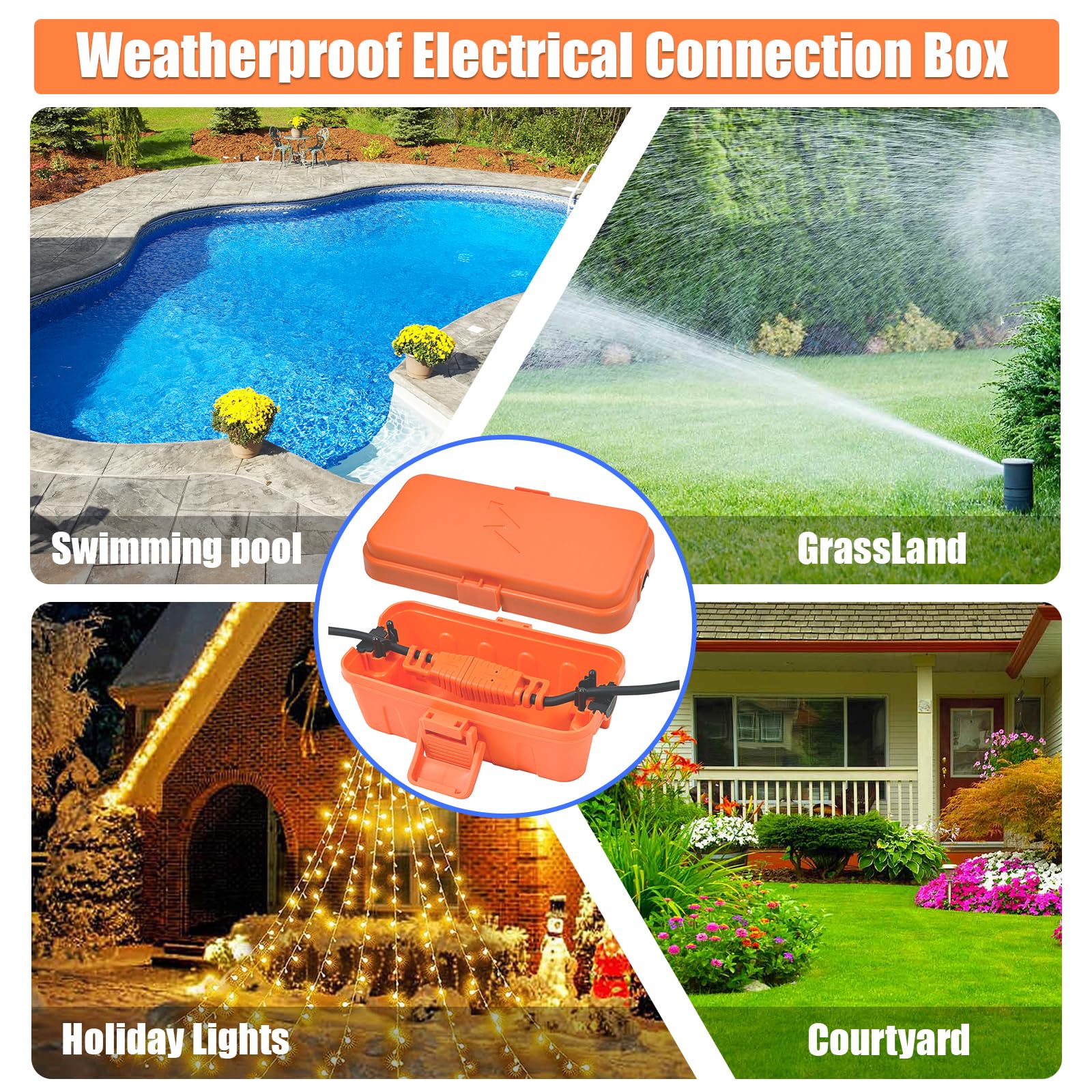 Snapklik.com : 1PCS Weatherproof Electrical Connection Box, Outdoor ...